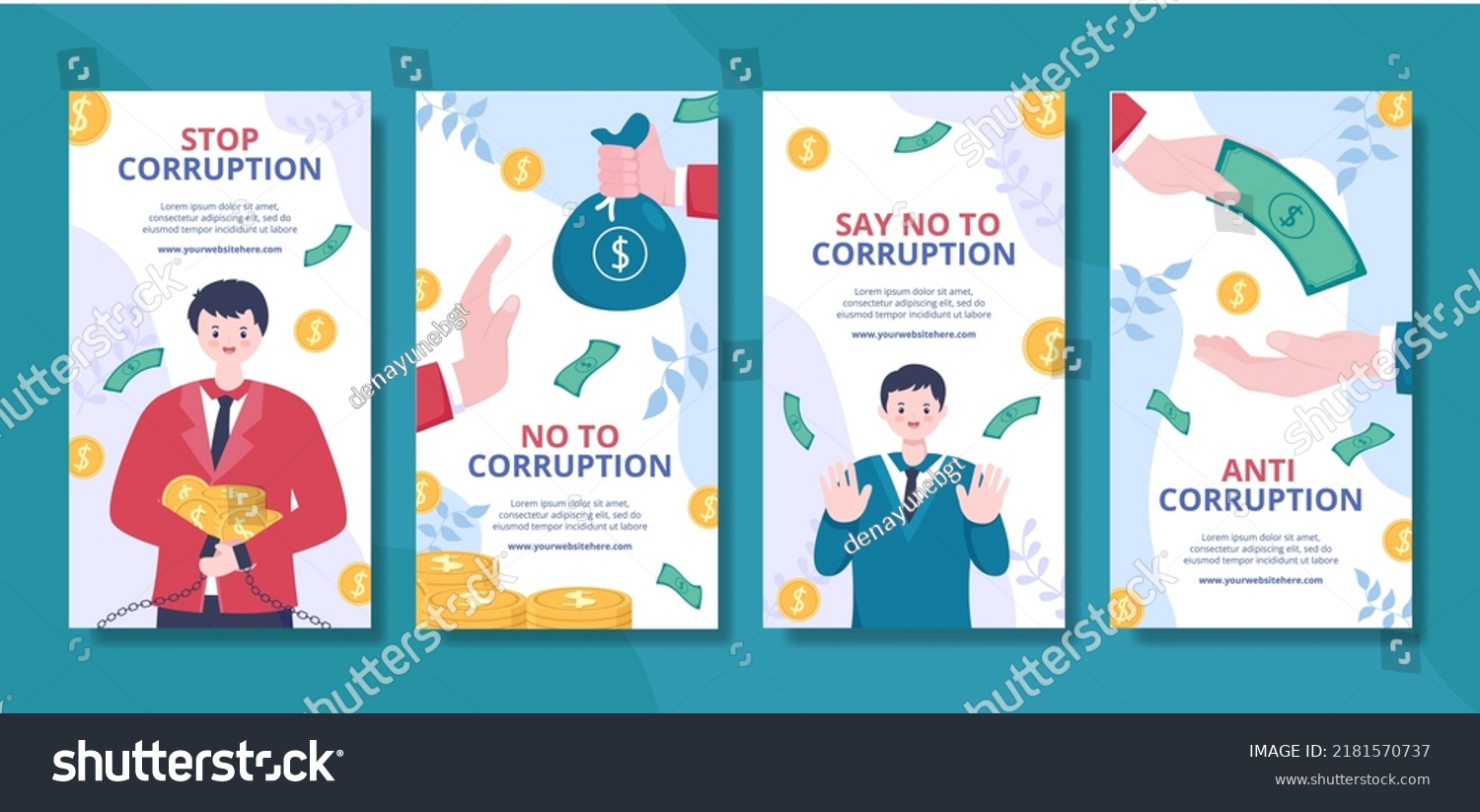 Anti Corruption Social Media Stories Template Stock Vector (Royalty Free) 2181570737 | Shutterstock