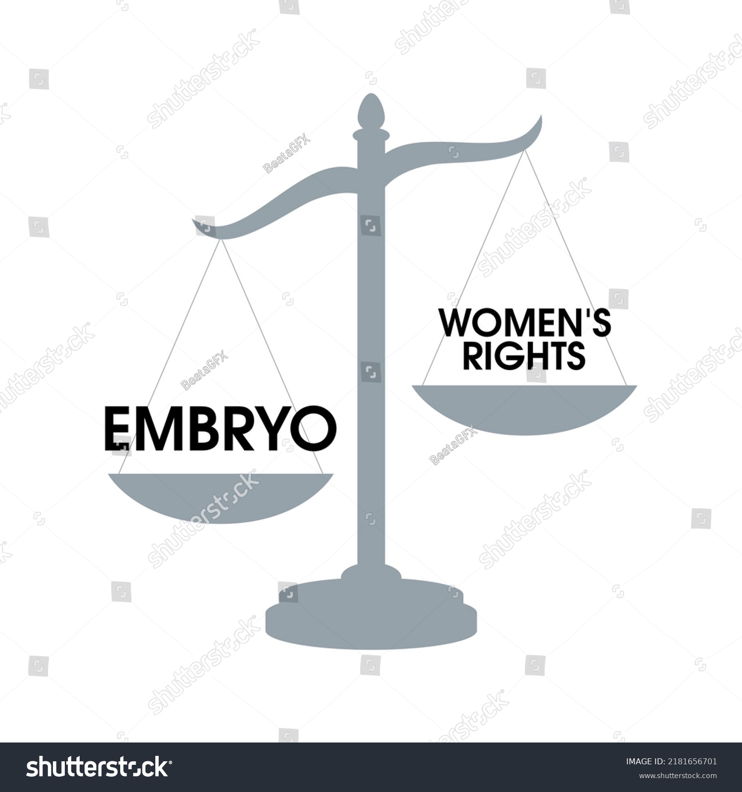 Weight Scale Justice Womens Rights Icon Stock Vector Royalty Free