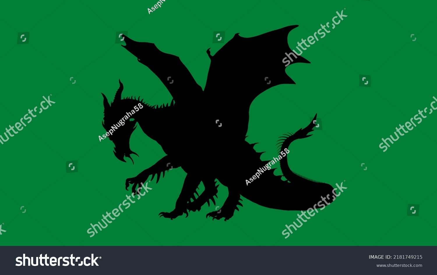 Scary Flying Dragon Silhouette Illustration Stock Illustration ... Scary Flying Dragon Silhouette Illustration Stock Illustration ...