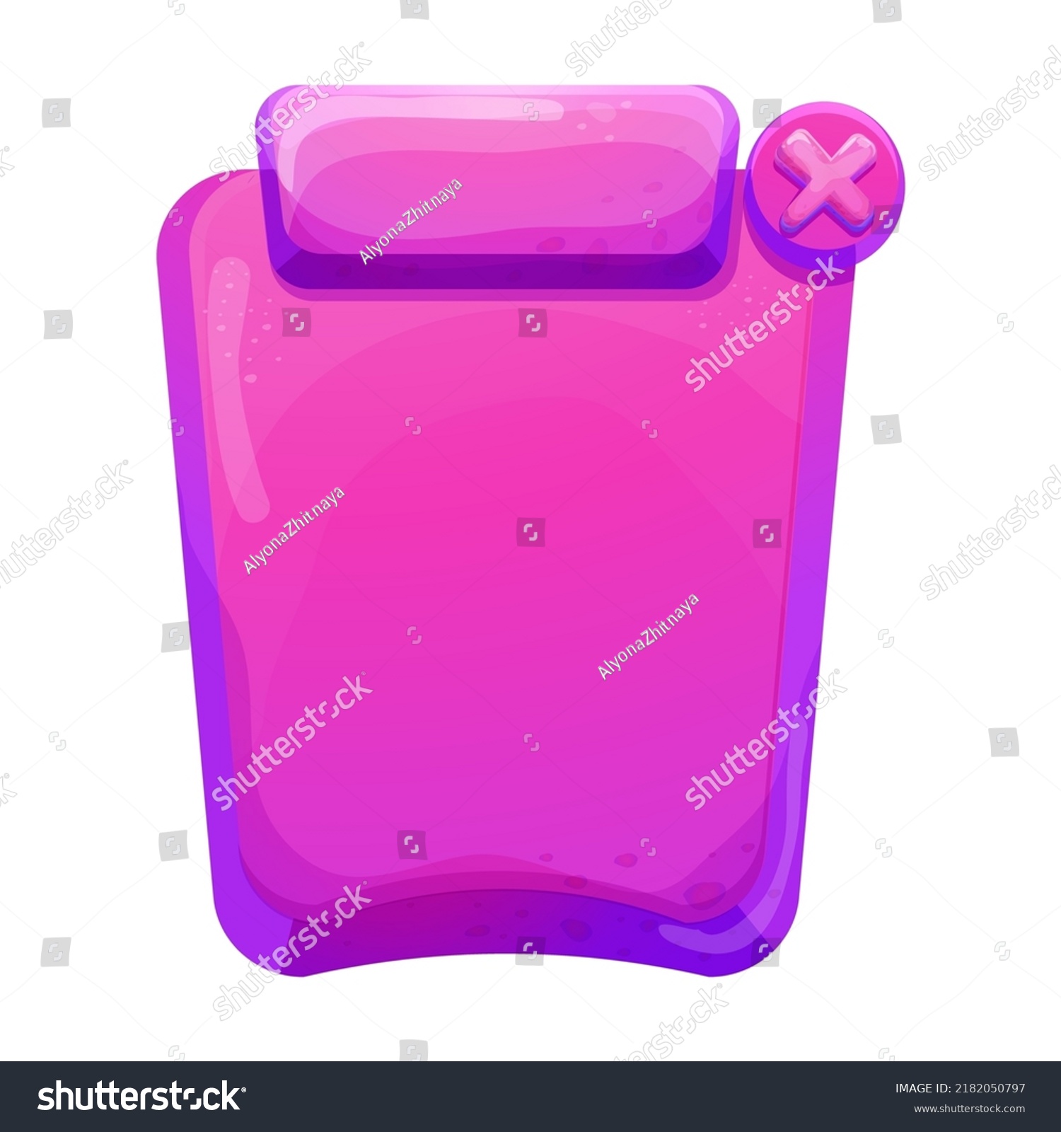 Jelly Fantasy Interface Template Game Menu Stock Vector Royalty Free 2182050797 Shutterstock