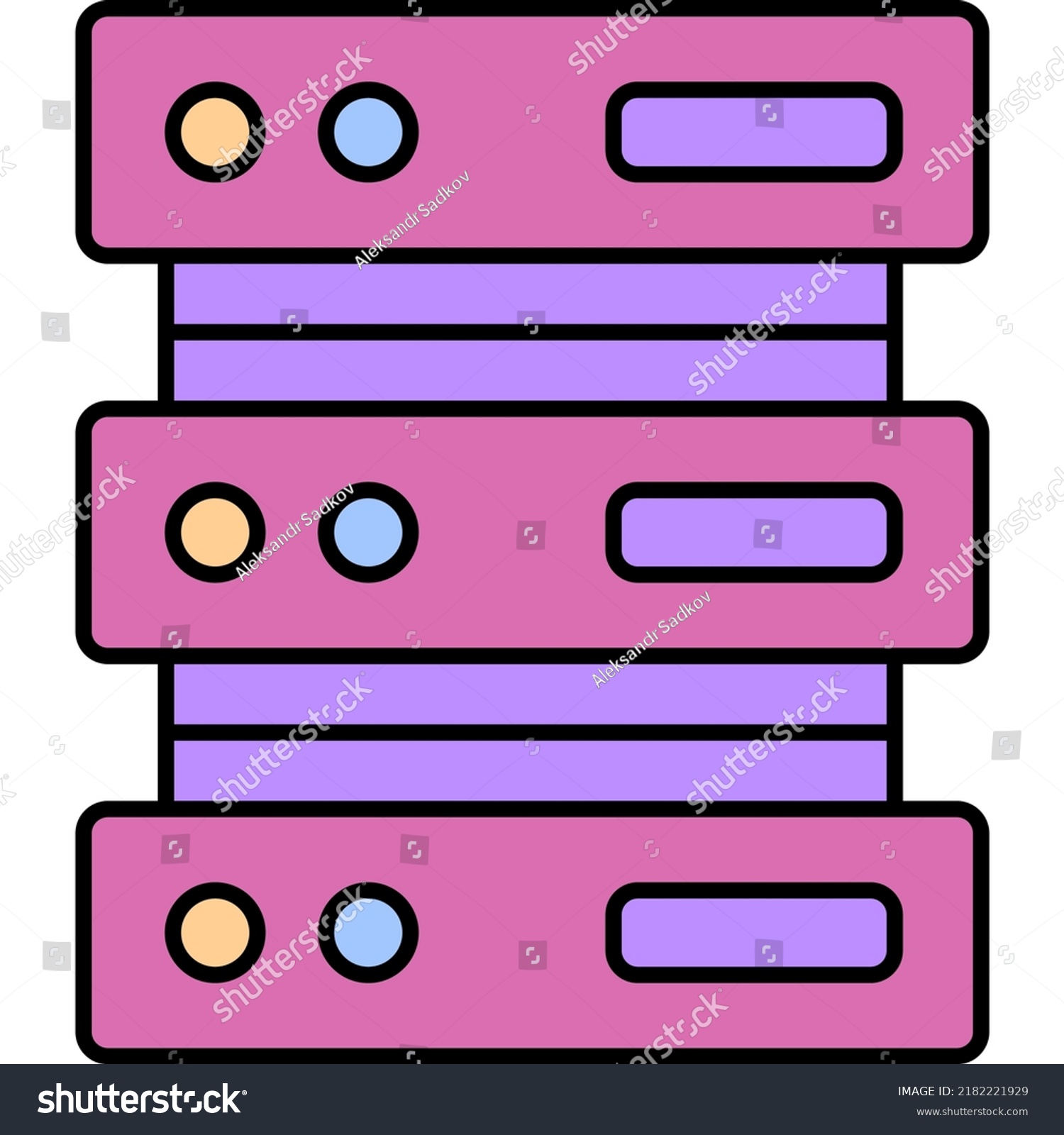 Flat Vector Server Icon Big Database Stock Vector (Royalty Free ... Flat Vector Server Icon Big Database Stock Vector (Royalty Free ...