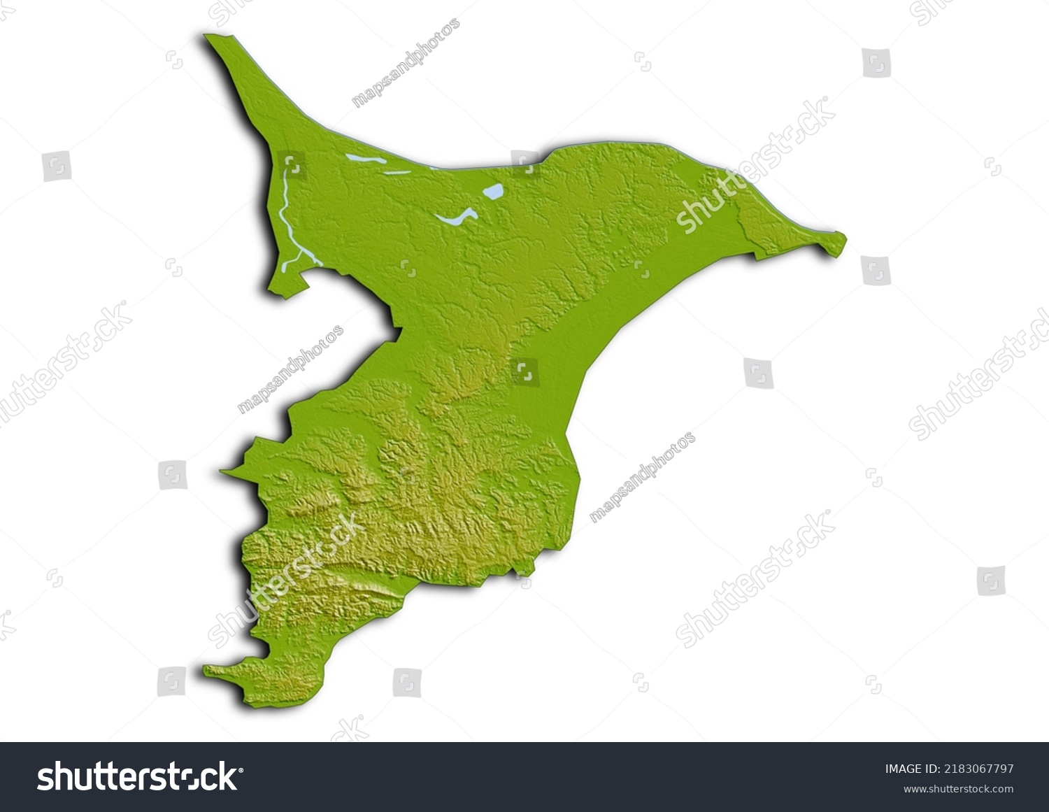 Chiba Prefecture Japan Map Shaded Relief Stock Illustration 2183067797 Shutterstock