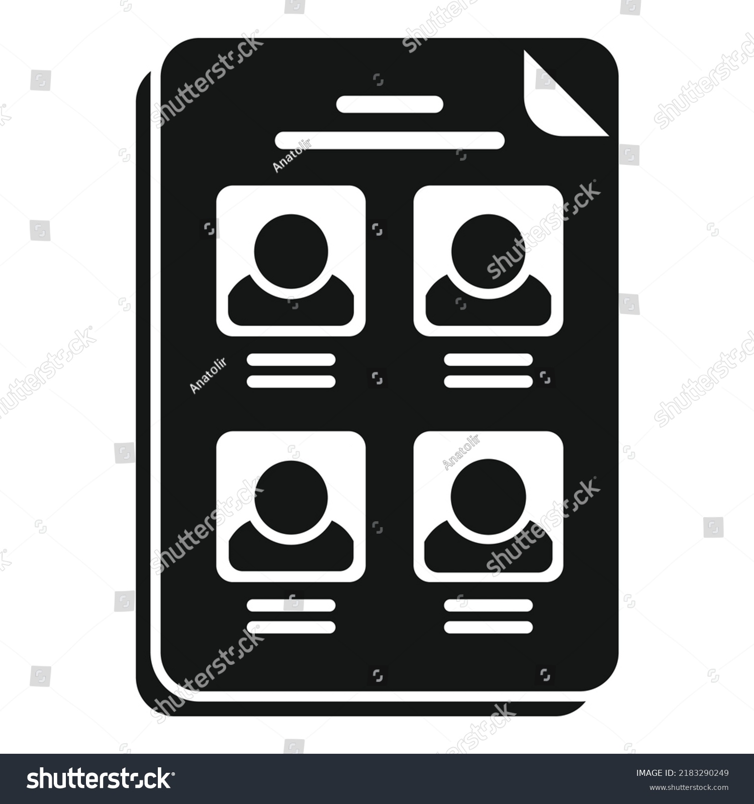 Client Datasheet Icon Simple Vector Data Stock Vector (Royalty Free ...
