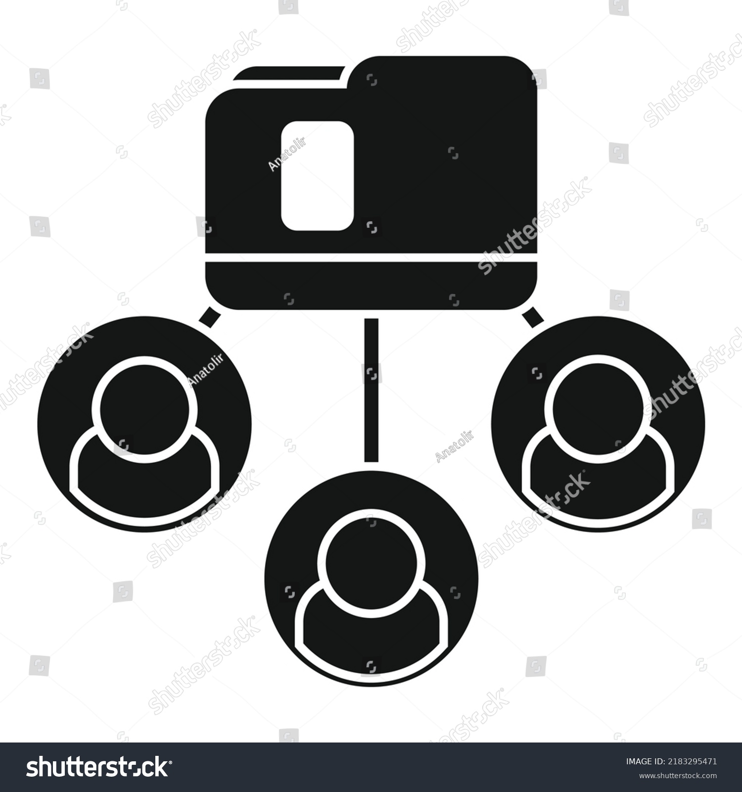 Network Database Icon Simple Vector Platform Stock Vector (Royalty Free ...
