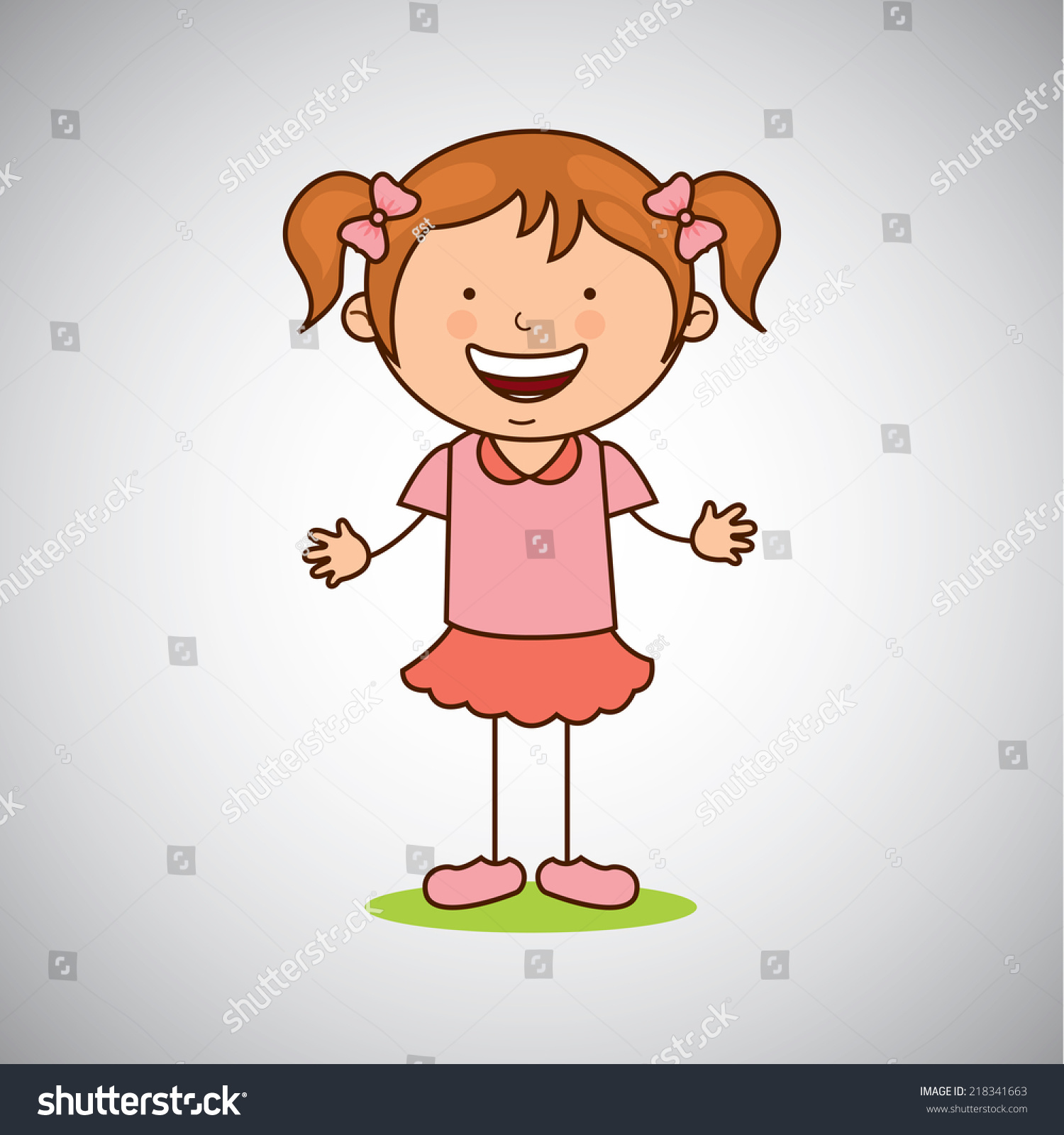 Child Graphic Design Vector Illustration Stock Vector (Royalty Free ...