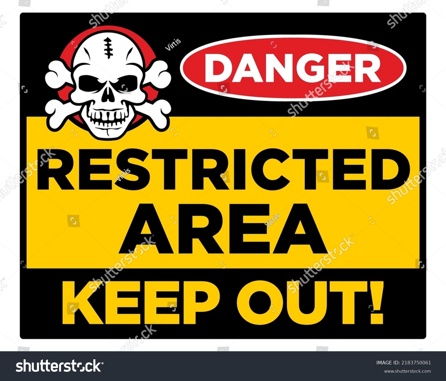 Danger Threat Death Prohibited Sign Restricted Stock Vector (Royalty ... Danger Threat Death Prohibited Sign Restricted Stock Vector (Royalty ...