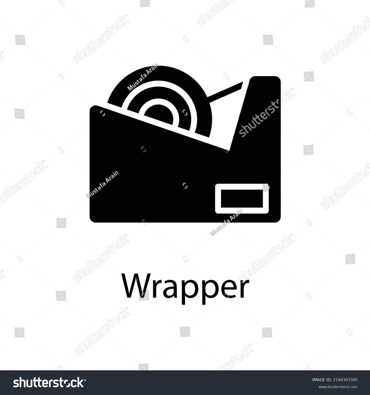 Wrapper Vector Solid Icon Design Illustration Stock Vector (Royalty ... Wrapper Vector Solid Icon Design Illustration Stock Vector (Royalty ...