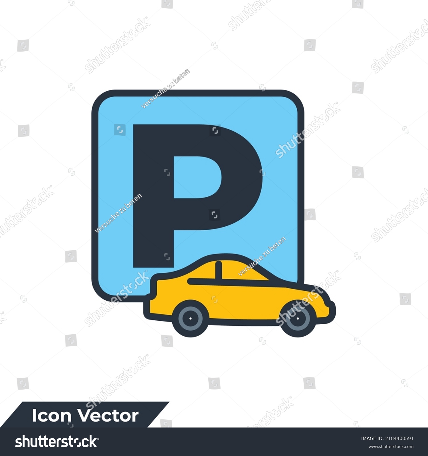 Parking Icon Logo Vector Illustration Car Stock Vector (Royalty Free ... Parking Icon Logo Vector Illustration Car Stock Vector (Royalty Free ...