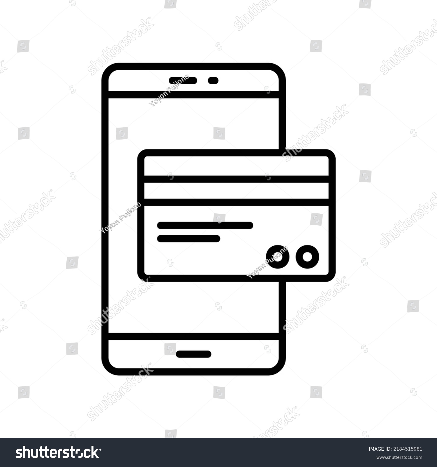Mobile Payment Icon Black Outline Style Stock Vector (Royalty Free ... Mobile Payment Icon Black Outline Style Stock Vector (Royalty Free ...