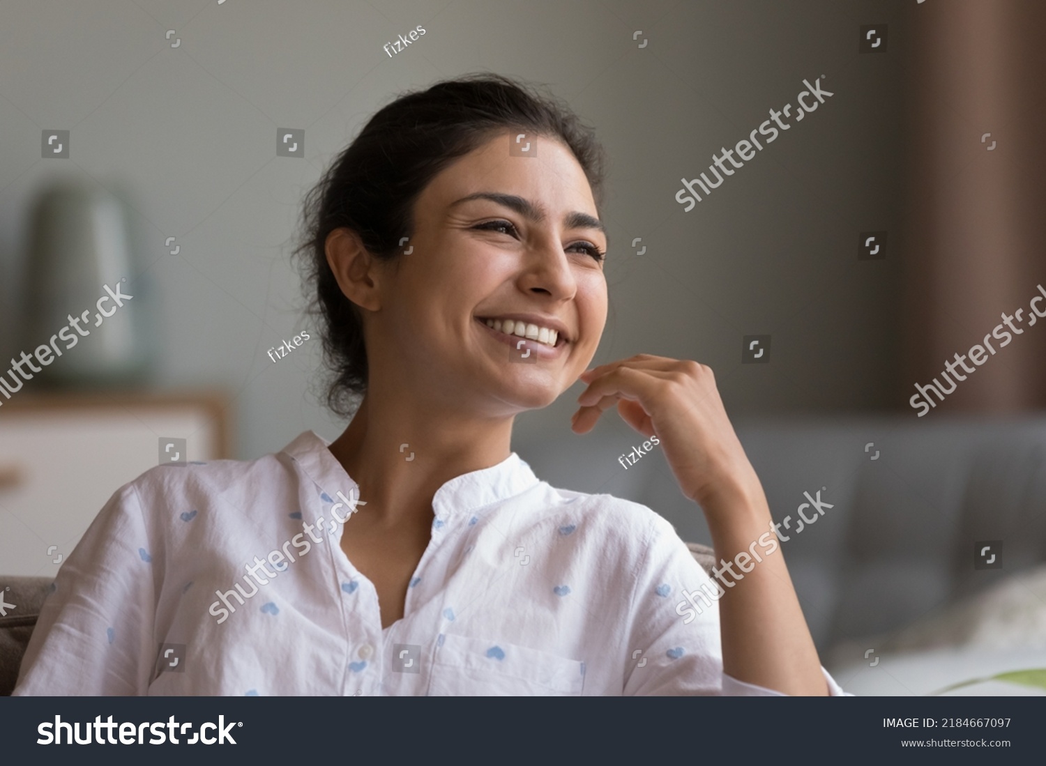 Happy Beautiful Young Indian Woman Looking Stock Photo 2184667097 ... Happy Beautiful Young Indian Woman Looking Stock Photo 2184667097 ...