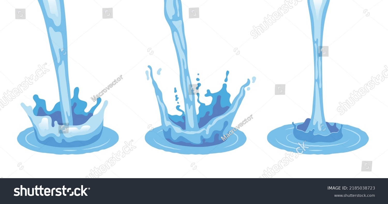 Three Isolated Light Blue Realistic Pouring Stock Vector (Royalty Free ... Three Isolated Light Blue Realistic Pouring Stock Vector (Royalty Free ...