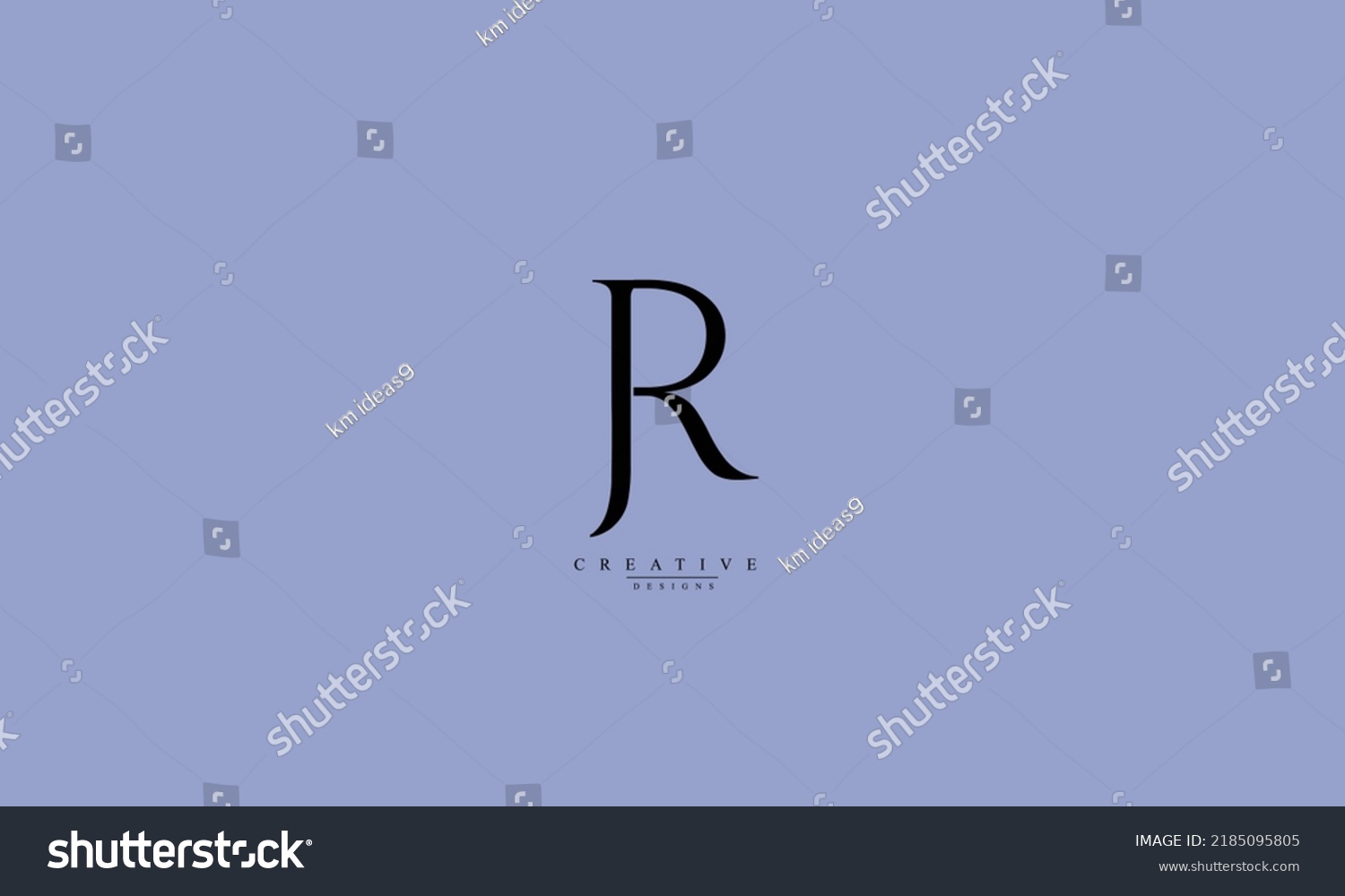 Alphabet Letters Initials Monogram Logo Jr Stock Vector Royalty Free