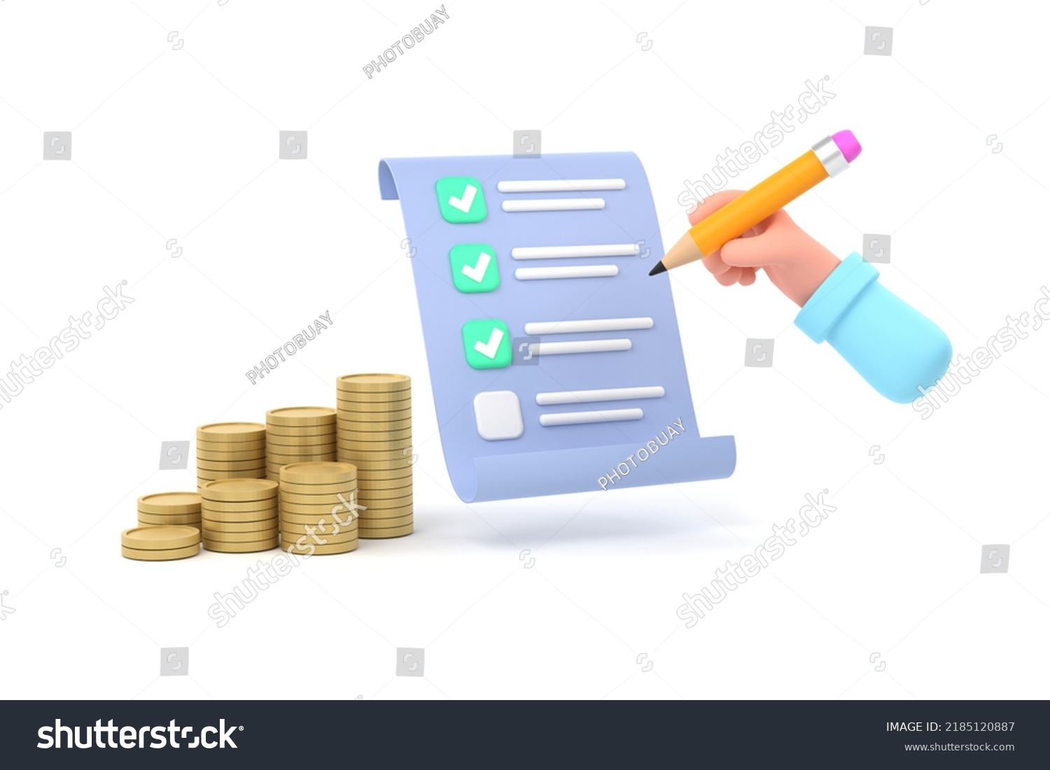 3d Check List Businessman Hands Holding Stock Illustration 2185120887 ... 3d Check List Businessman Hands Holding Stock Illustration 2185120887 ...