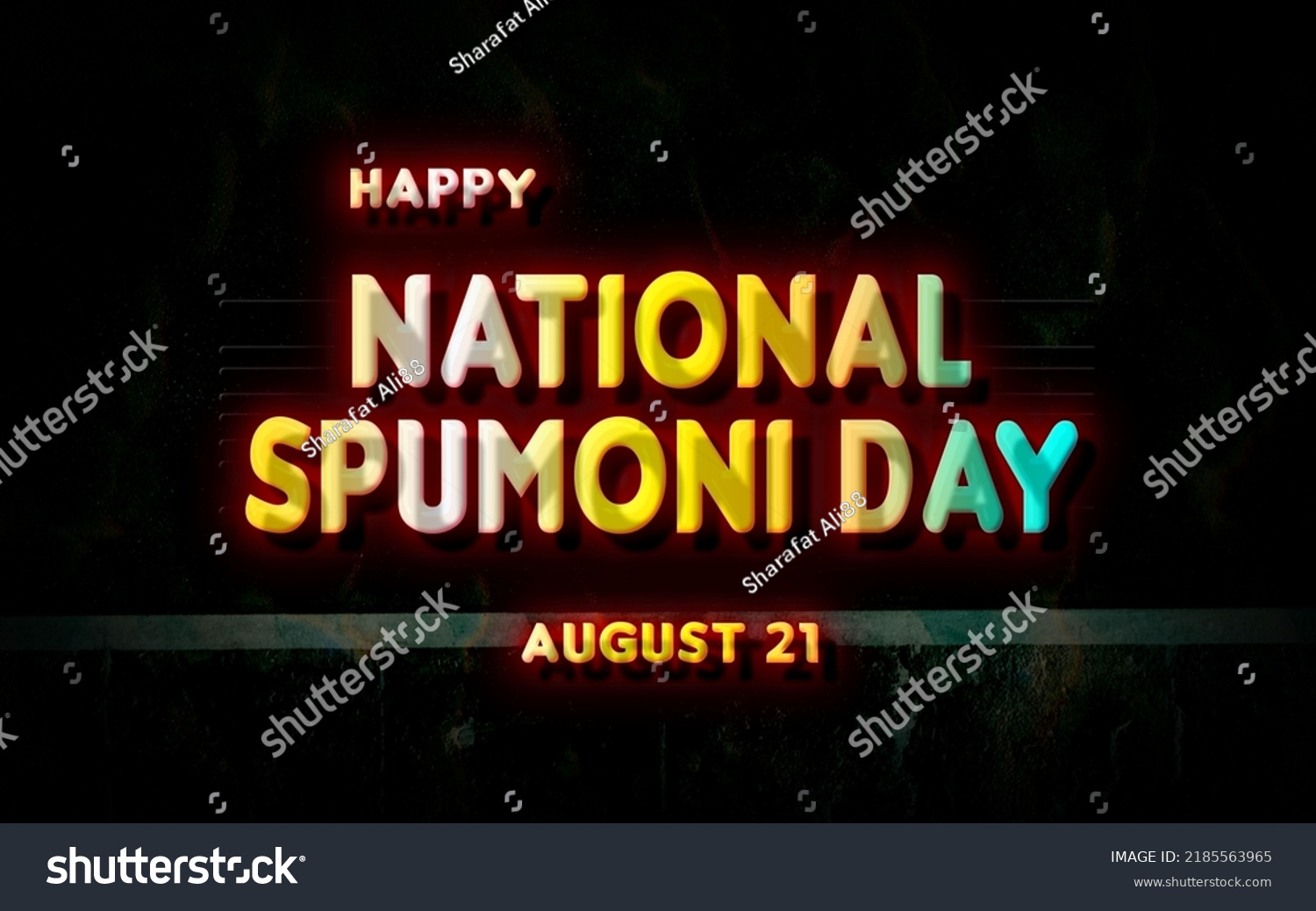 Happy National Spumoni Day Holidays Month Stock Illustration 2185563965 Shutterstock