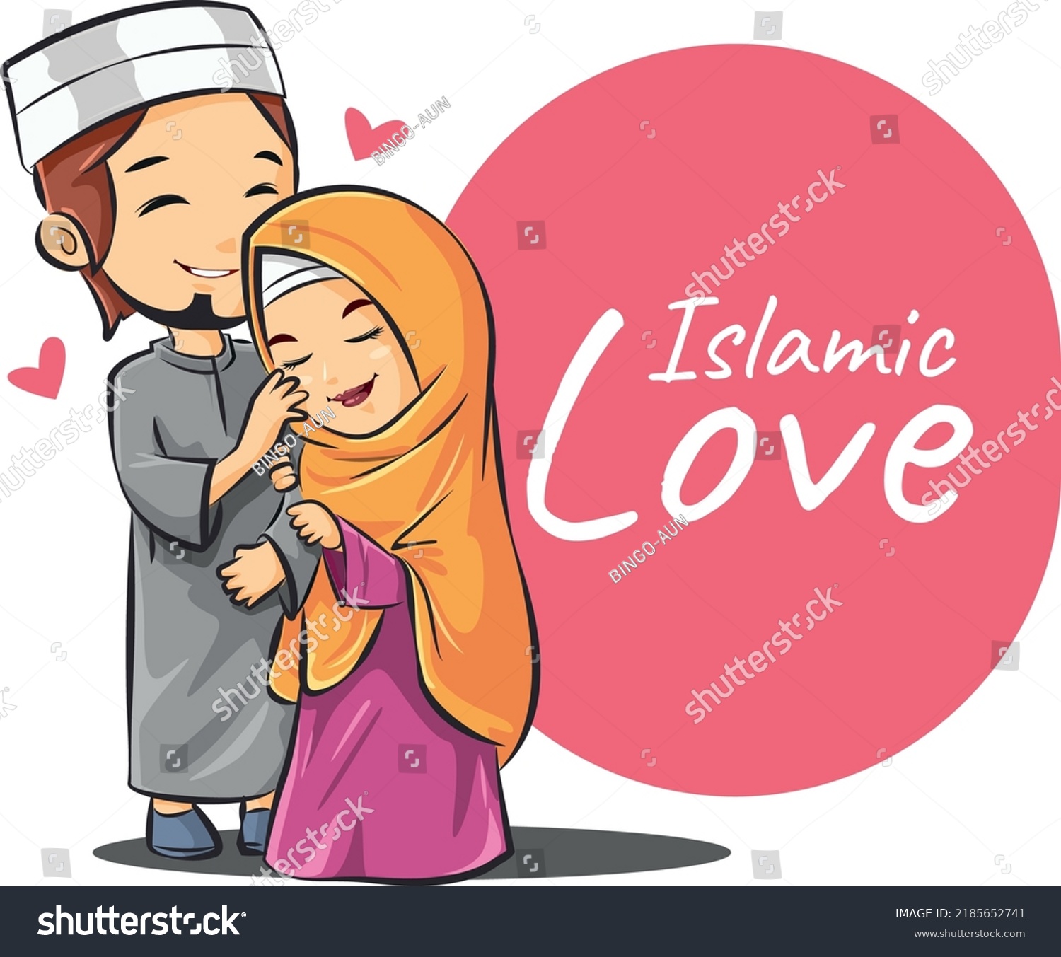 Couple Showing Love Islam Vector Cartoon Stock Vector (Royalty Free ... Couple Showing Love Islam Vector Cartoon Stock Vector (Royalty Free ...
