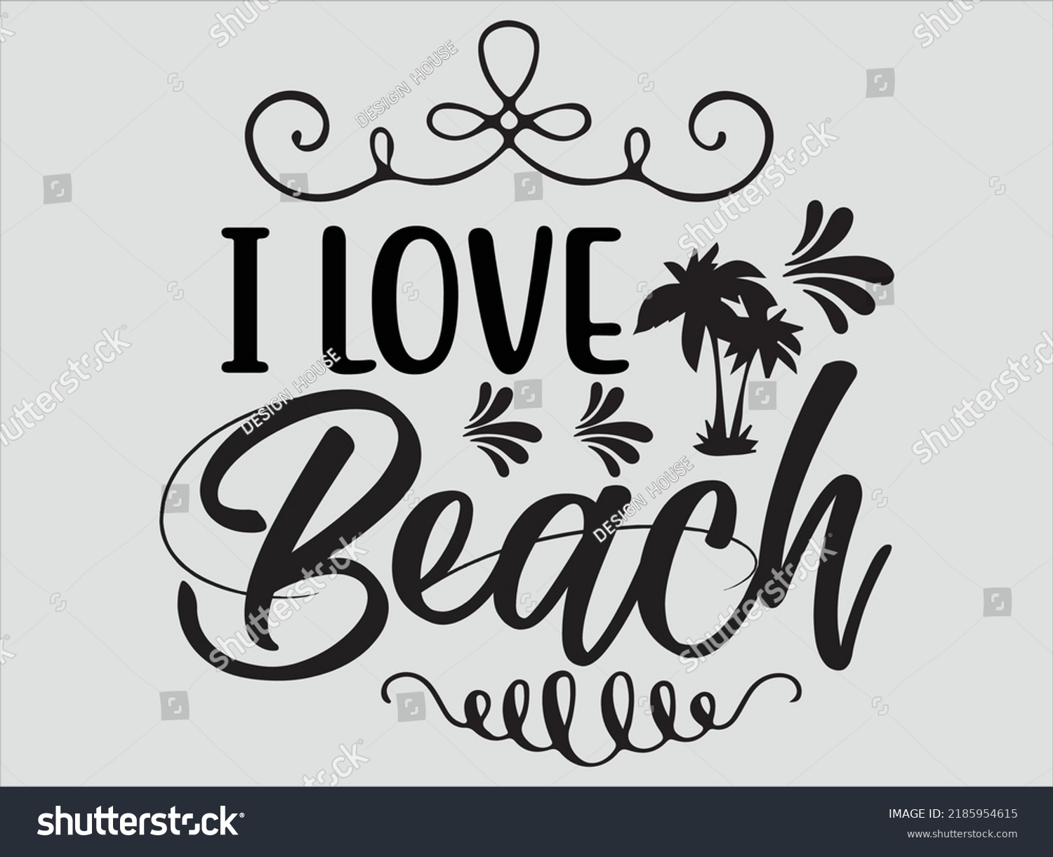 Summer Typography Tshirt Design Vector File Stock Vector Royalty Free