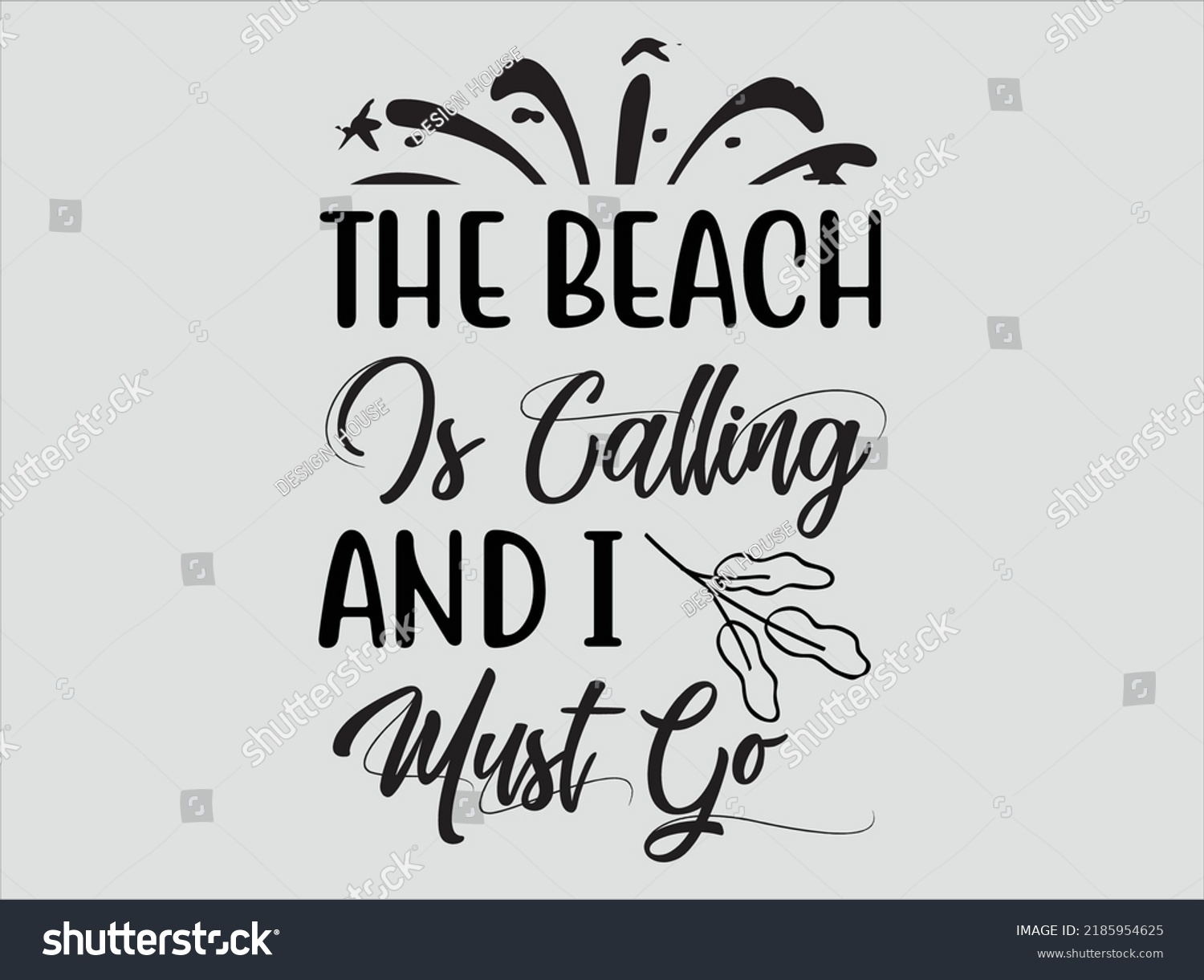 Summer Typography Tshirt Design Vector File Stock Vector Royalty Free