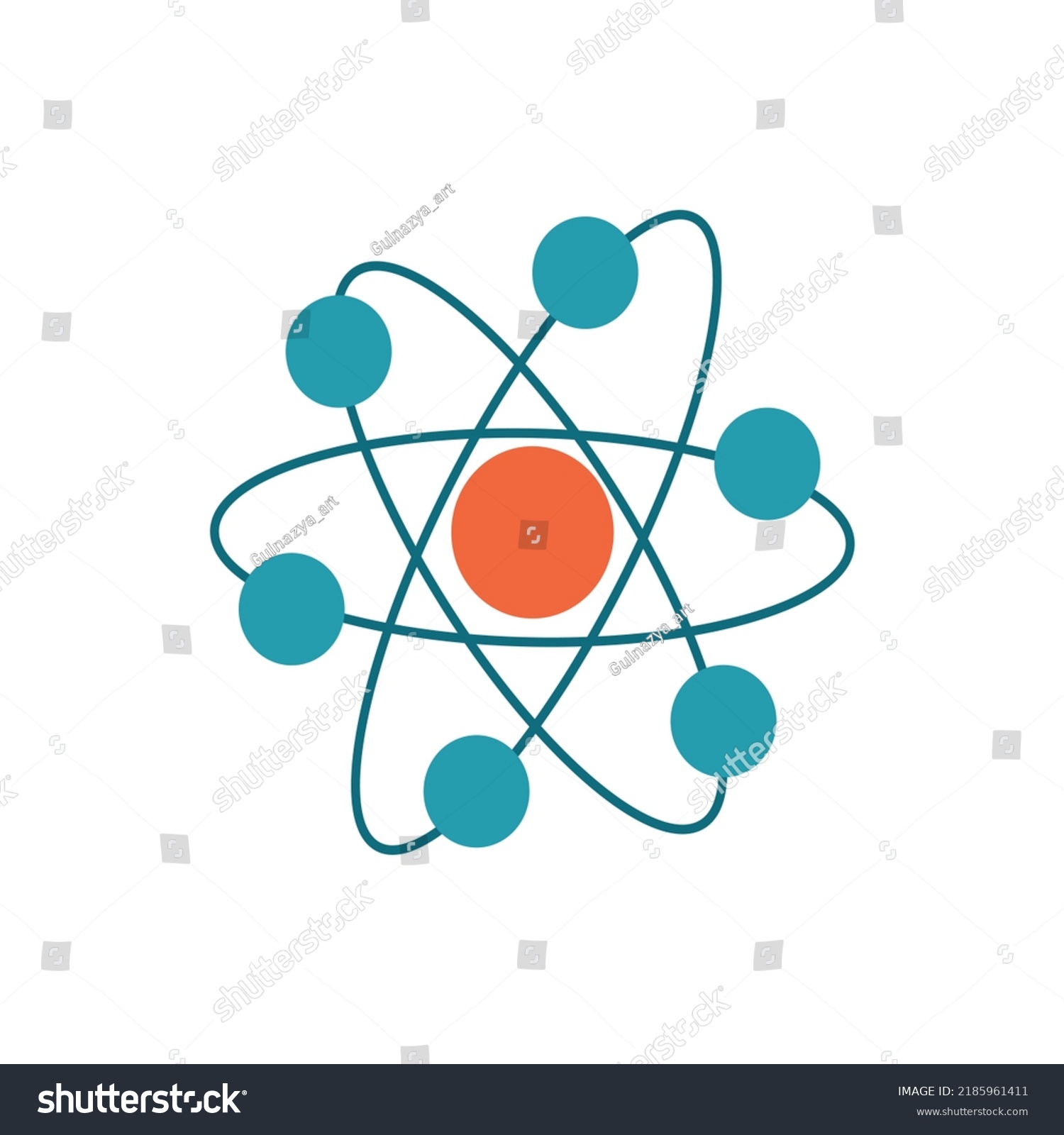 Education Color Icon Atom Thin Line Stock Vector (Royalty Free ... Education Color Icon Atom Thin Line Stock Vector (Royalty Free ...