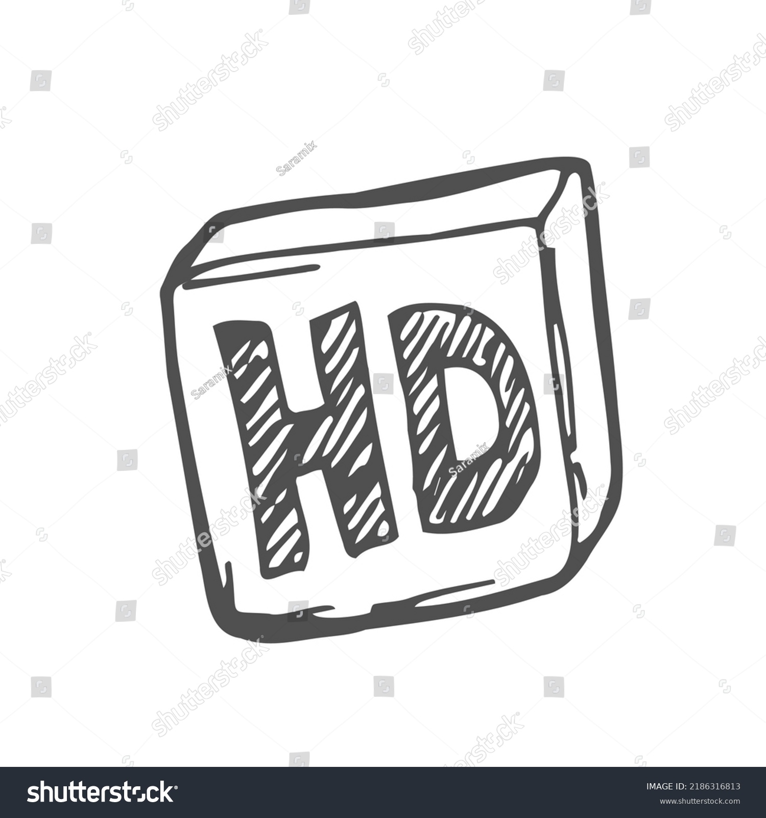 Hd Movie Isolated Icon Simple Element Stock Vector (Royalty Free ... Hd Movie Isolated Icon Simple Element Stock Vector (Royalty Free ...
