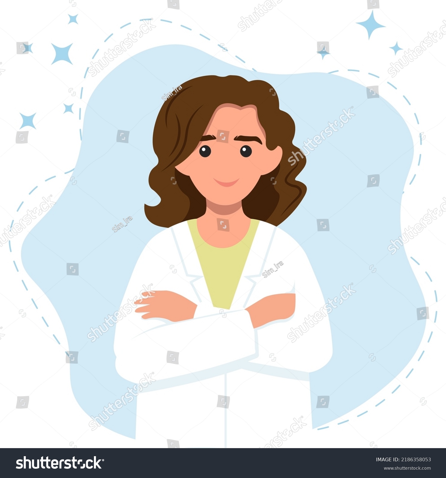 Female Doctor Cute Character Vector Illustration Stock Vector (Royalty ... Female Doctor Cute Character Vector Illustration Stock Vector (Royalty ...