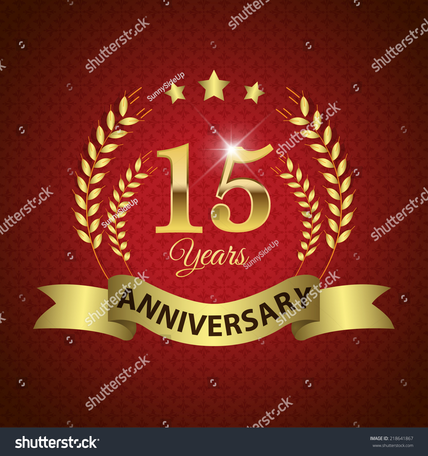 Celebrating 14 Years Anniversary Golden Laurel Stock Vector (Royalty ... Celebrating 14 Years Anniversary Golden Laurel Stock Vector (Royalty ...