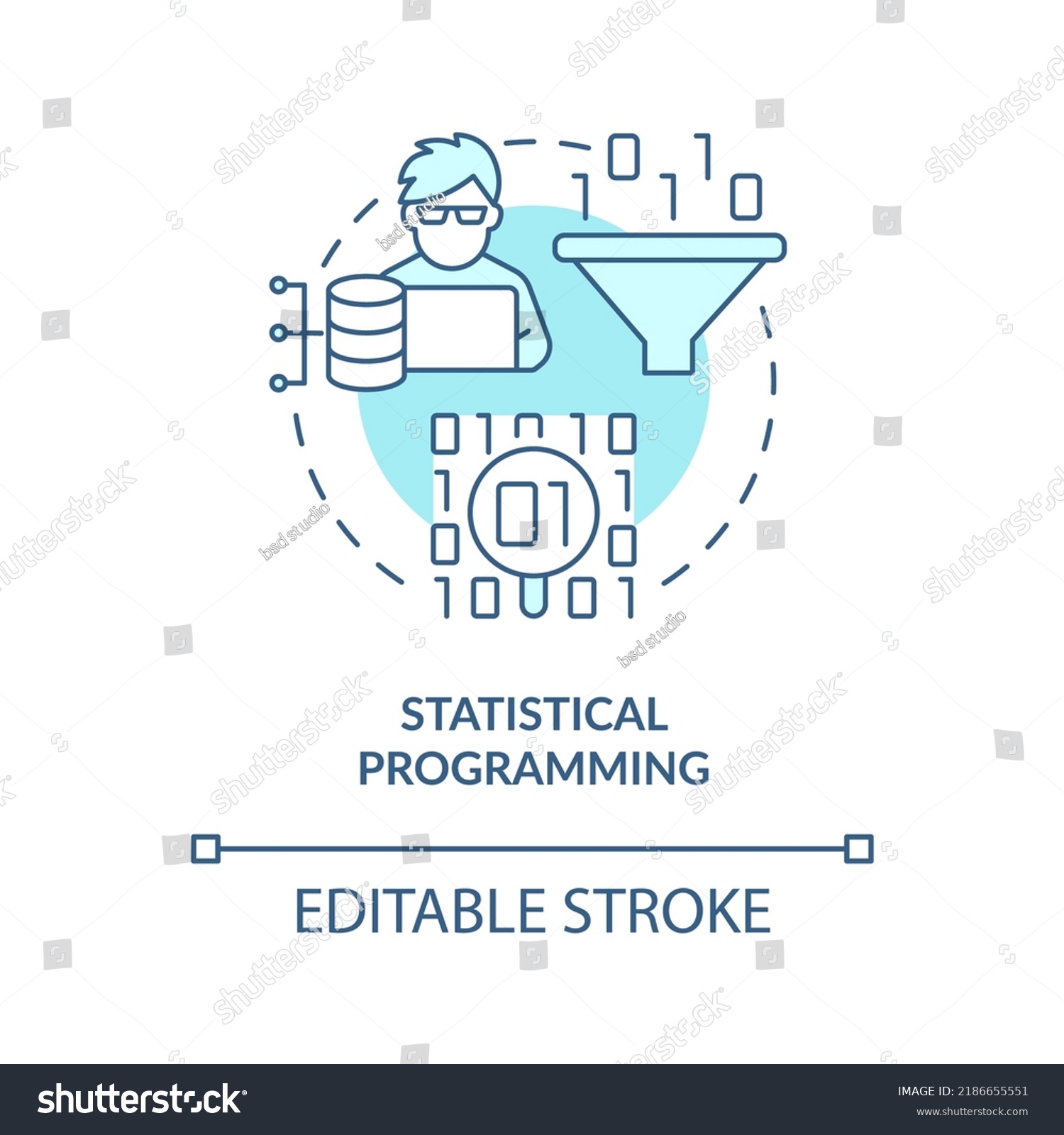 Statistical Programming Turquoise Concept Icon Advanced Stock Vector ... Statistical Programming Turquoise Concept Icon Advanced Stock Vector ...