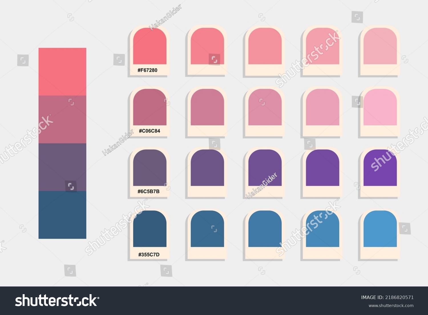 Pink Purple Blue Color Palette Vector Stock Vector (Royalty Free ... Pink Purple Blue Color Palette Vector Stock Vector (Royalty Free ...