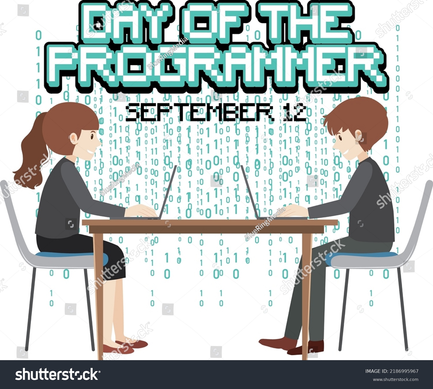 Day Programmer Poster Illustration Stock Vector Royalty Free 2186995967 Shutterstock