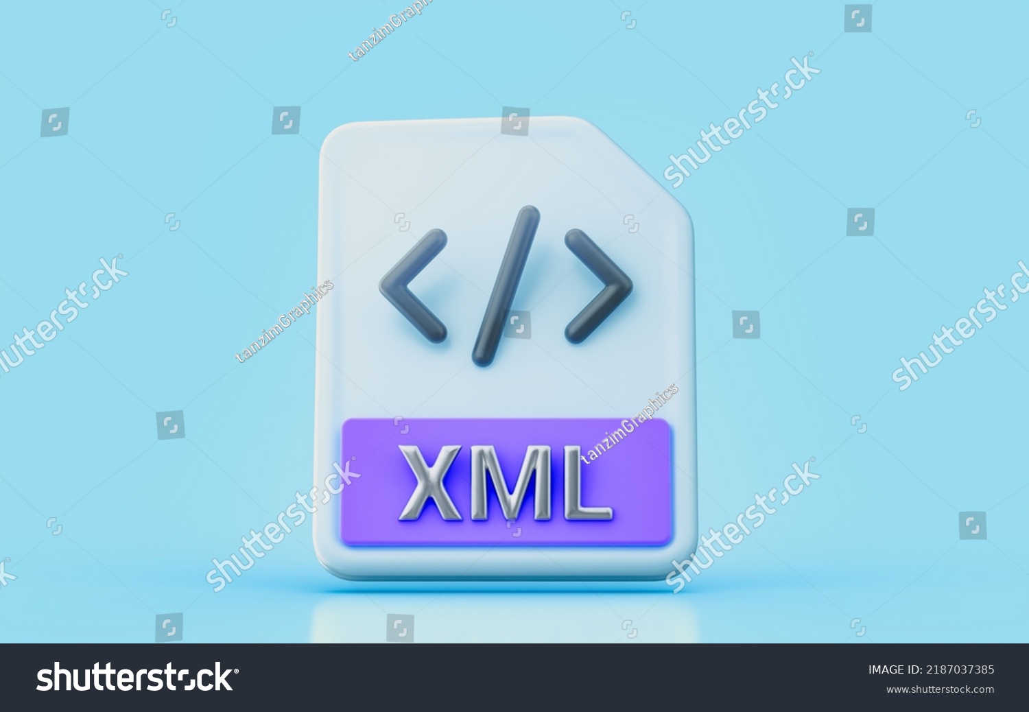 Xml Document File Sign 3d Render Stock Illustration 2187037385 ... Xml Document File Sign 3d Render Stock Illustration 2187037385 ...