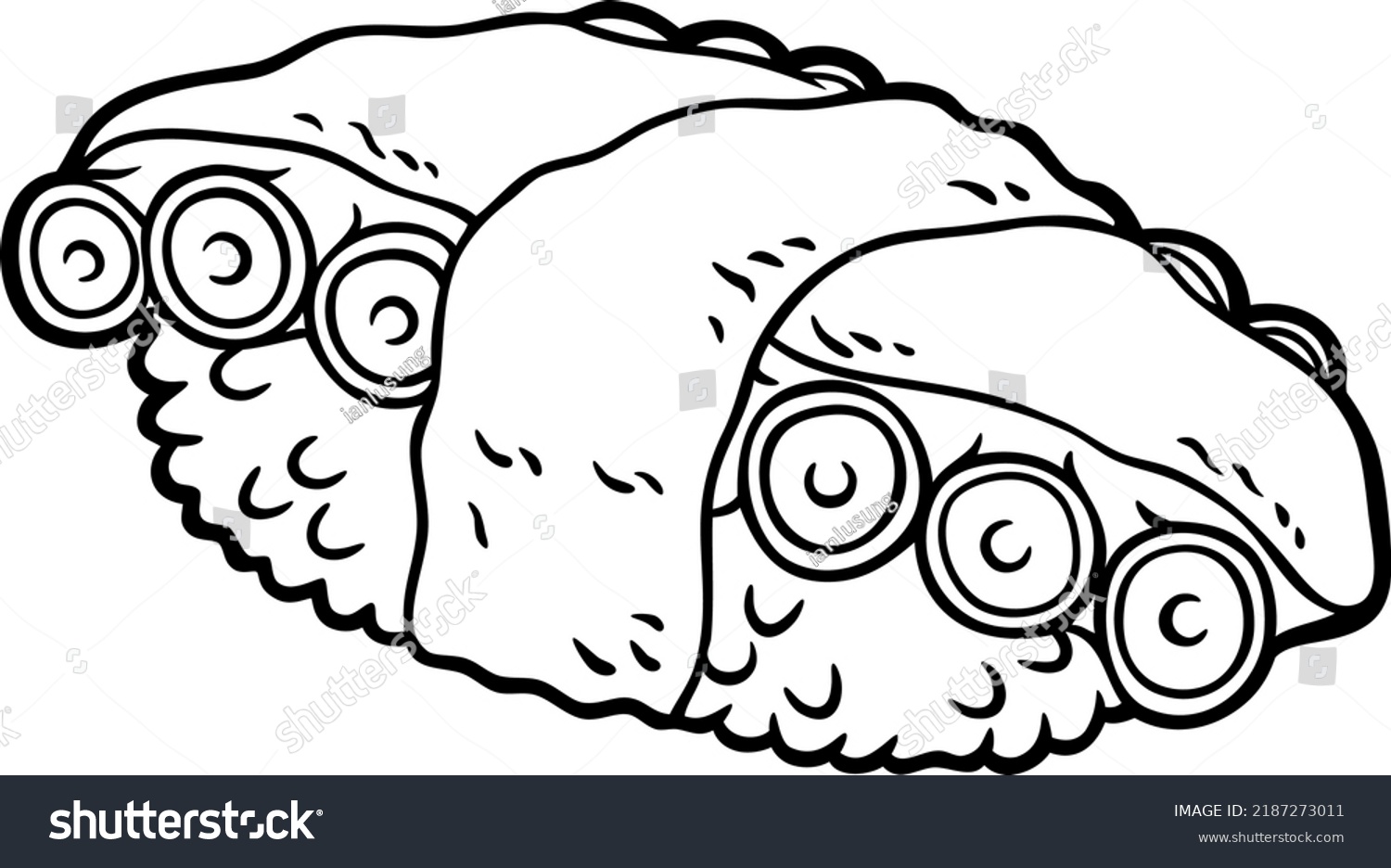 Vector Cartoon Japanese Food Tako Sushi Stock Vector (Royalty Free ... Vector Cartoon Japanese Food Tako Sushi Stock Vector (Royalty Free ...