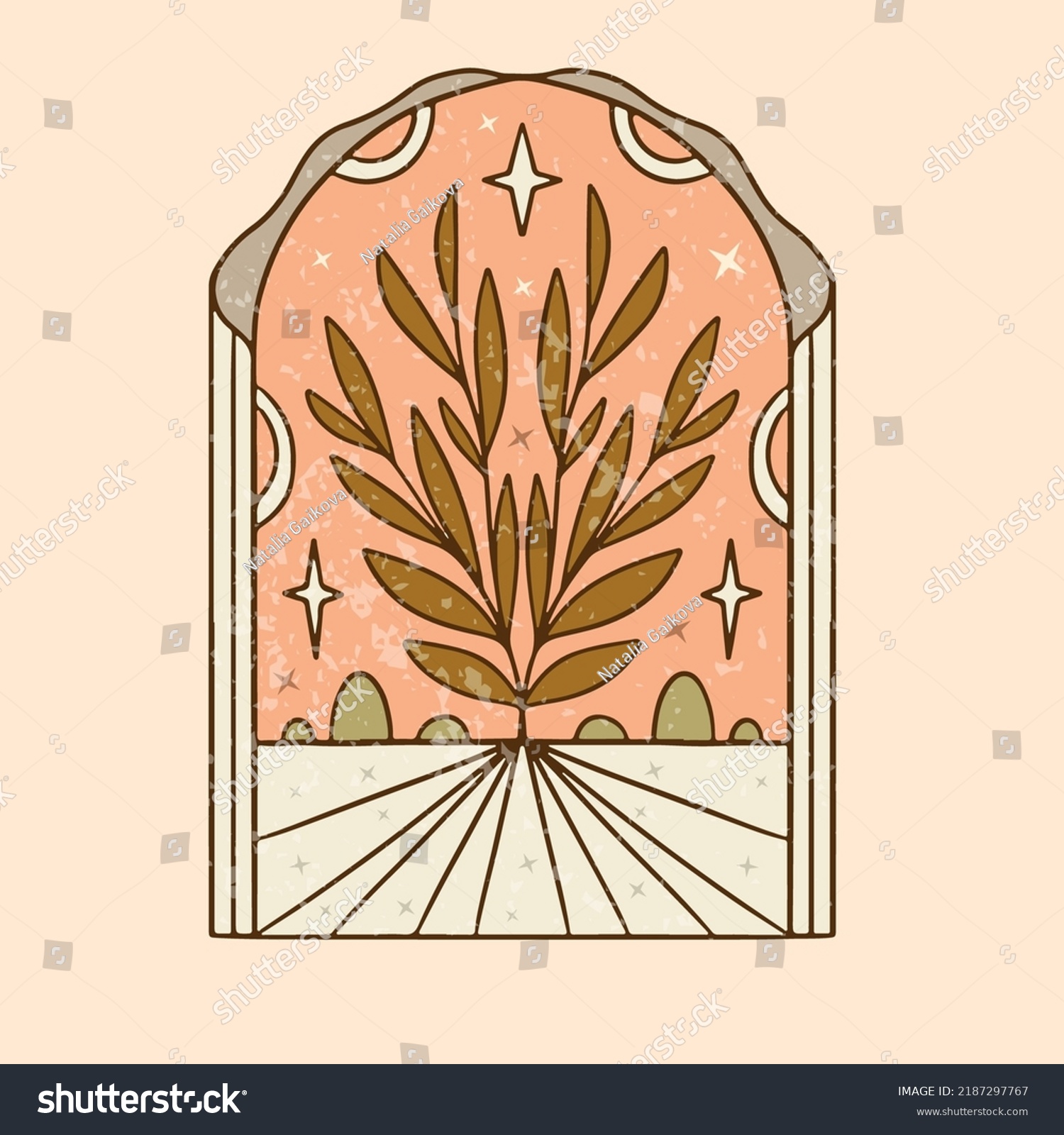 Vector Magic Illustration Magic Dream Psychedelic Stock Vector Royalty