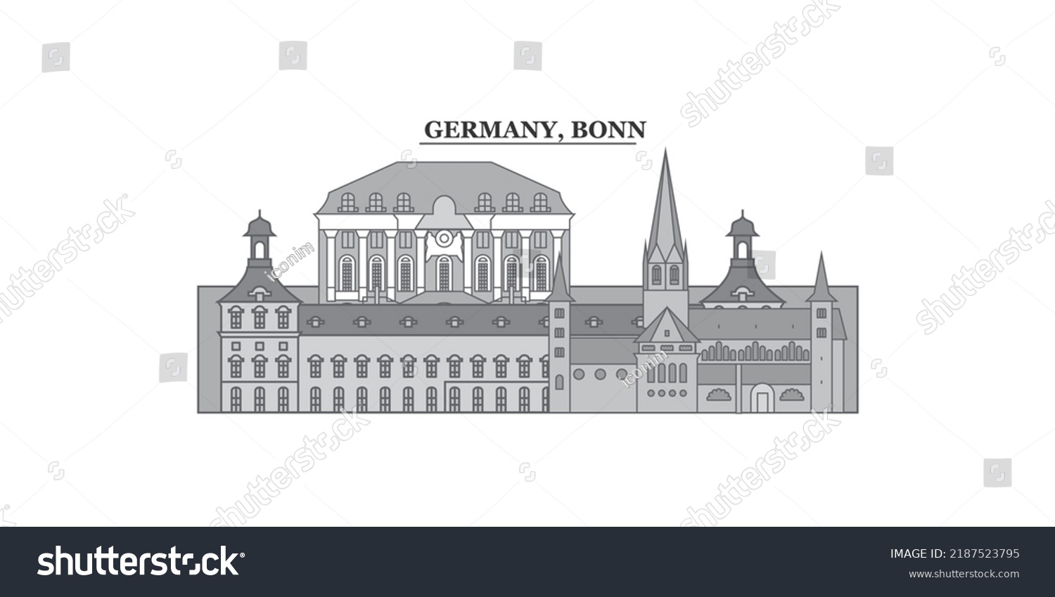Germany Bonn City Skyline Isolated Vector Stock Vector (Royalty Free ... Germany Bonn City Skyline Isolated Vector Stock Vector (Royalty Free ...