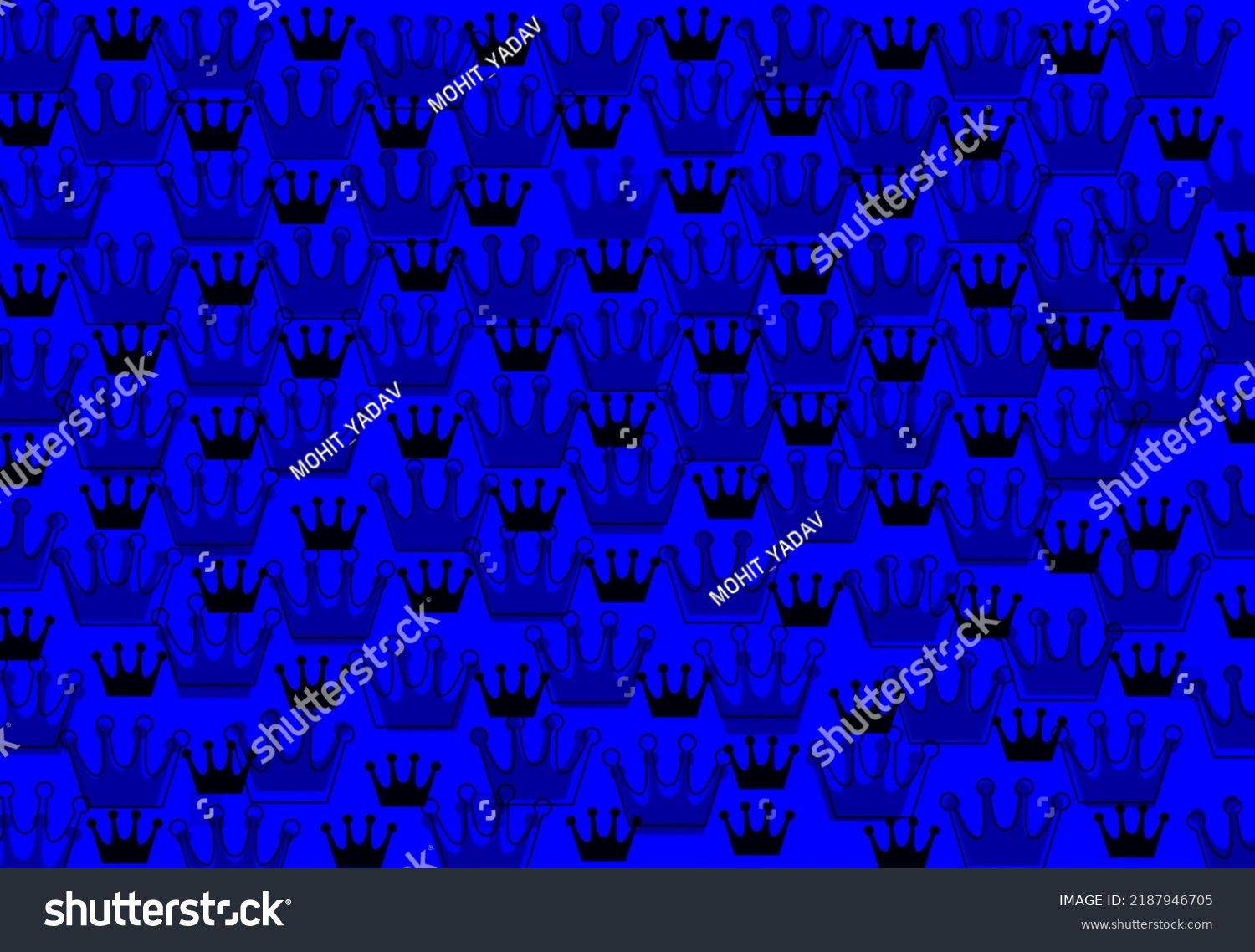 Crown Pattern Design Wallpaper Art Stock Illustration 2187946705 Shutterstock