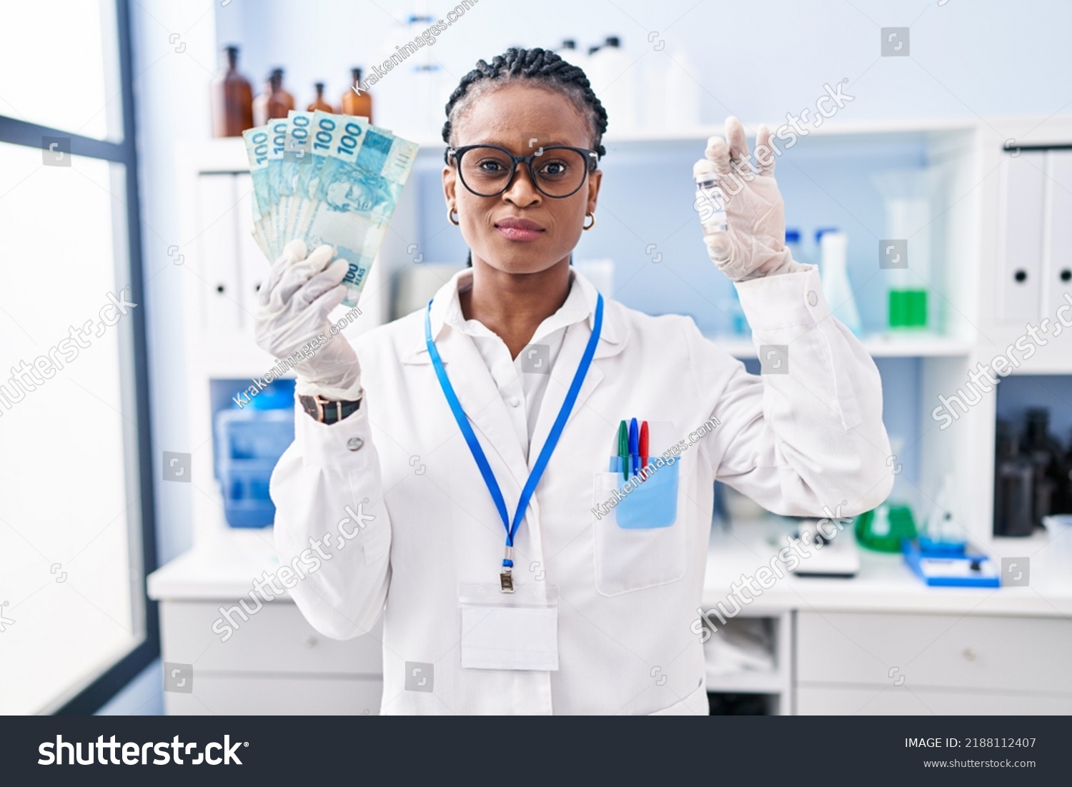 African Woman Braids Working Scientist Laboratory Stock Photo ... African Woman Braids Working Scientist Laboratory Stock Photo ...