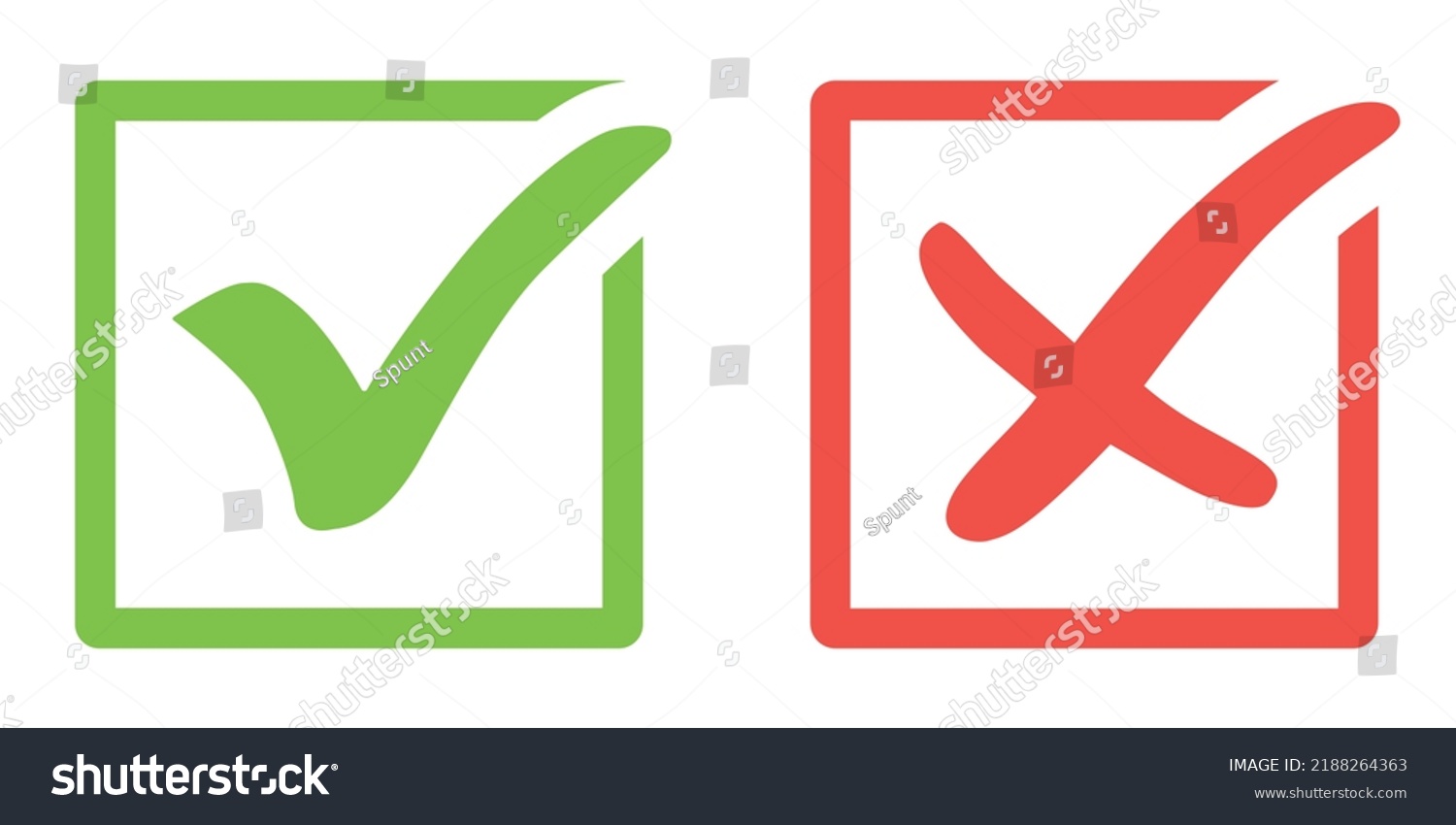 Checkmark X Mark Icon Check Uncheck Stock Vector (Royalty Free ... Checkmark X Mark Icon Check Uncheck Stock Vector (Royalty Free ...