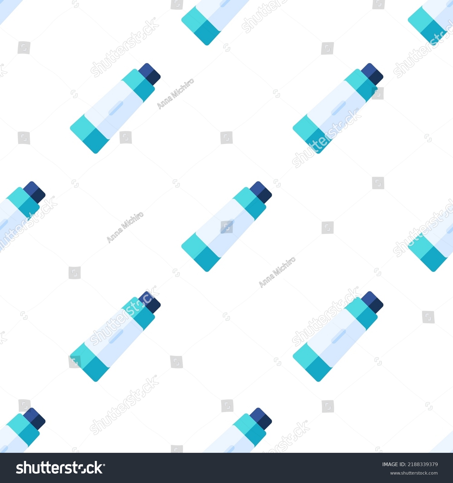 Single Toothpaste Pattern Toothpaste Concept Flat Stock Vector (Royalty ...