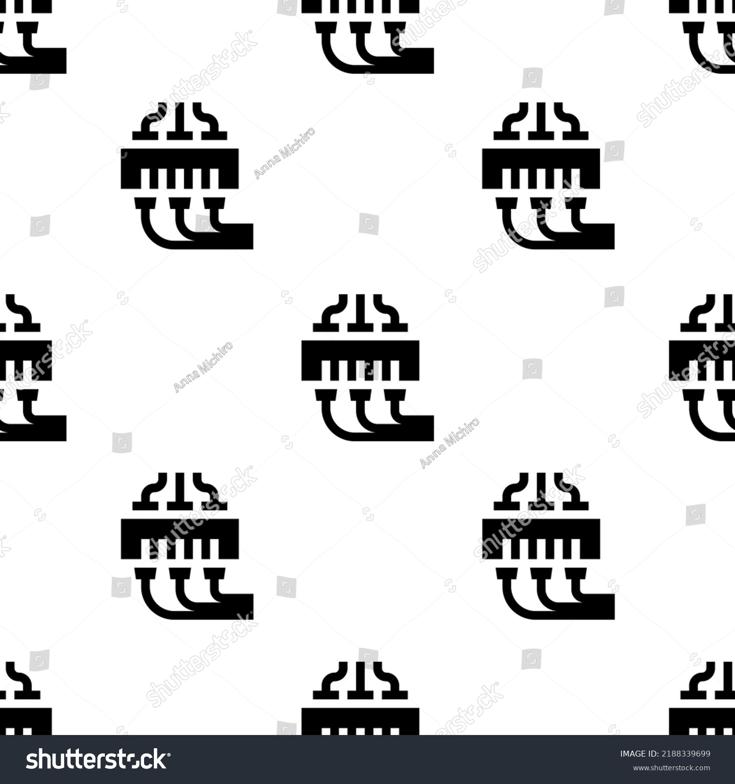 Single 3d Printing Pattern 3d Printing Stock Vector Royalty Free