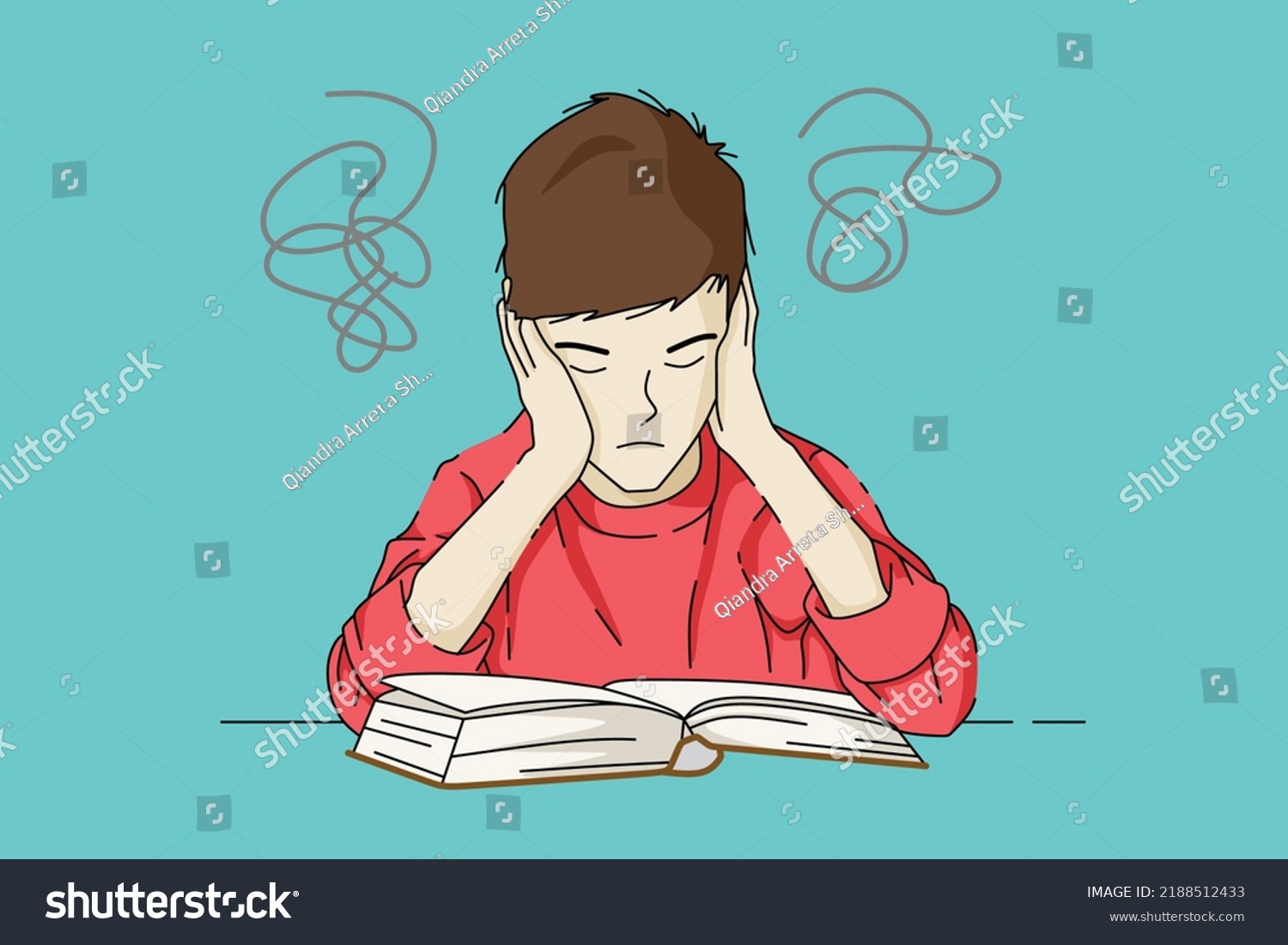 Boys Having Learning Difficulties Difficulty Learning Stock Vector ... Boys Having Learning Difficulties Difficulty Learning Stock Vector ...