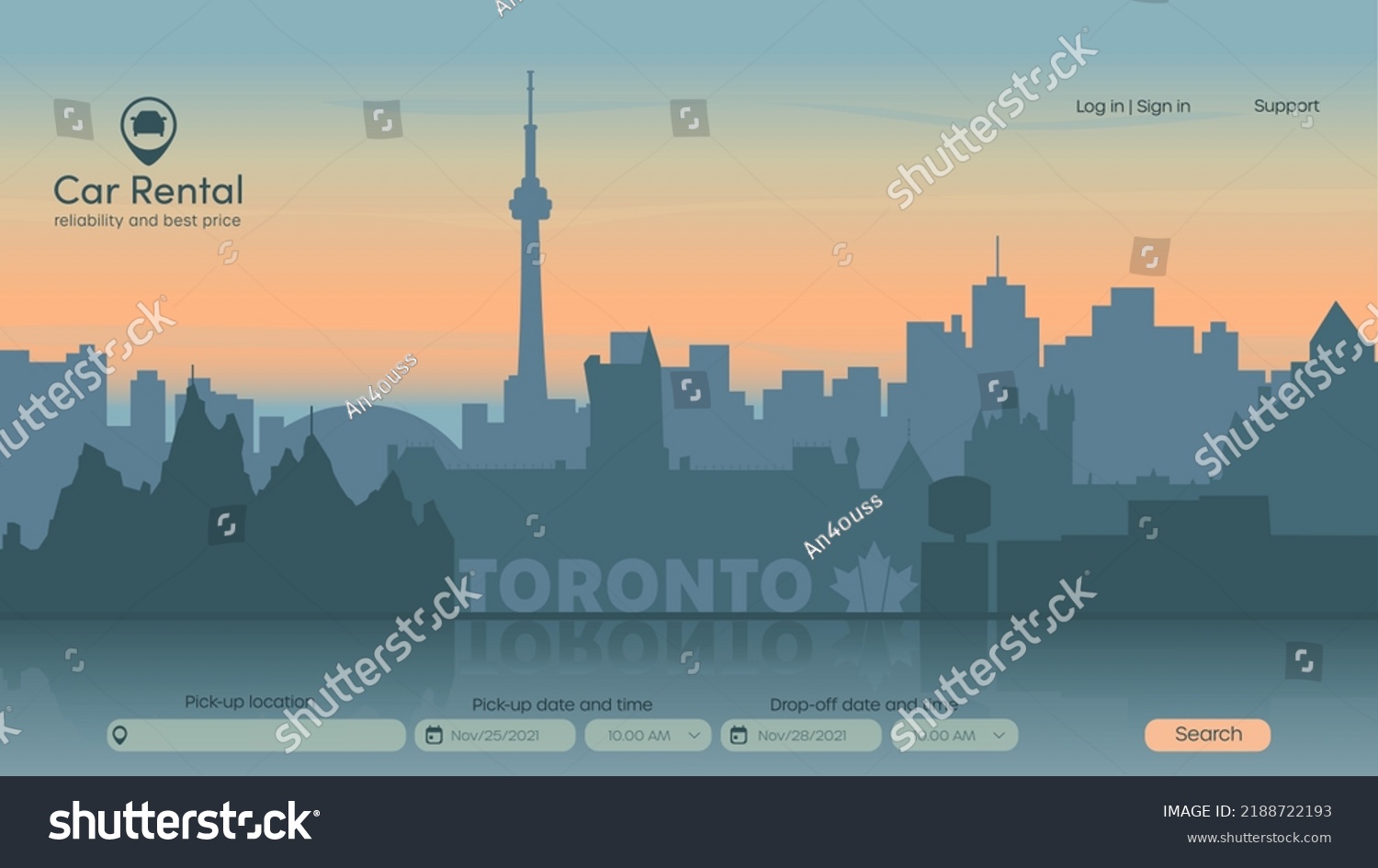 Toronto Canada City Skyline Vector Background Stock Vector (Royalty ... Toronto Canada City Skyline Vector Background Stock Vector (Royalty ...