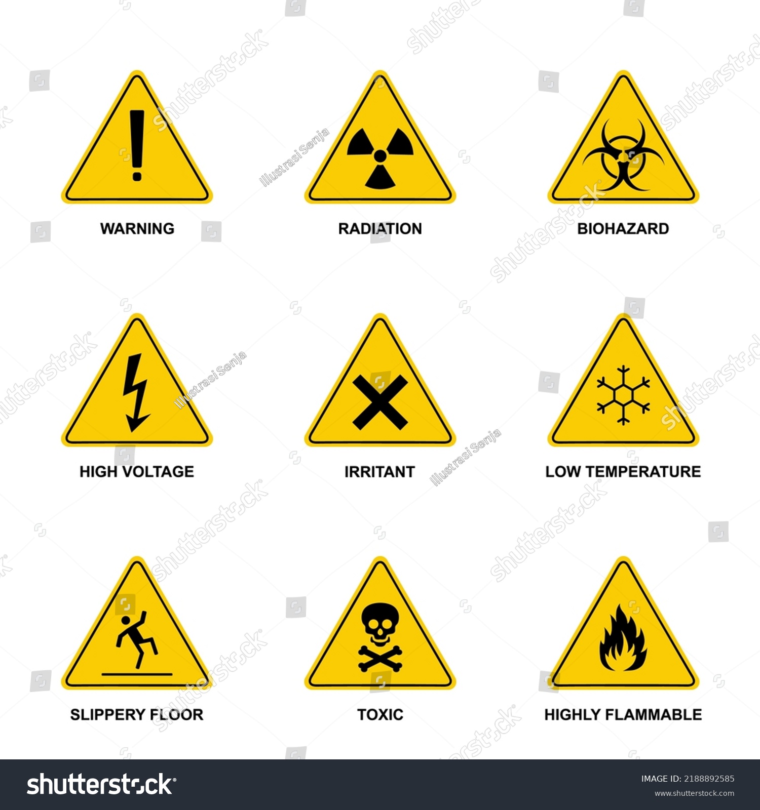 Danger Symbol Icons Vector Set Isolated Stock Vector (Royalty Free ... Danger Symbol Icons Vector Set Isolated Stock Vector (Royalty Free ...