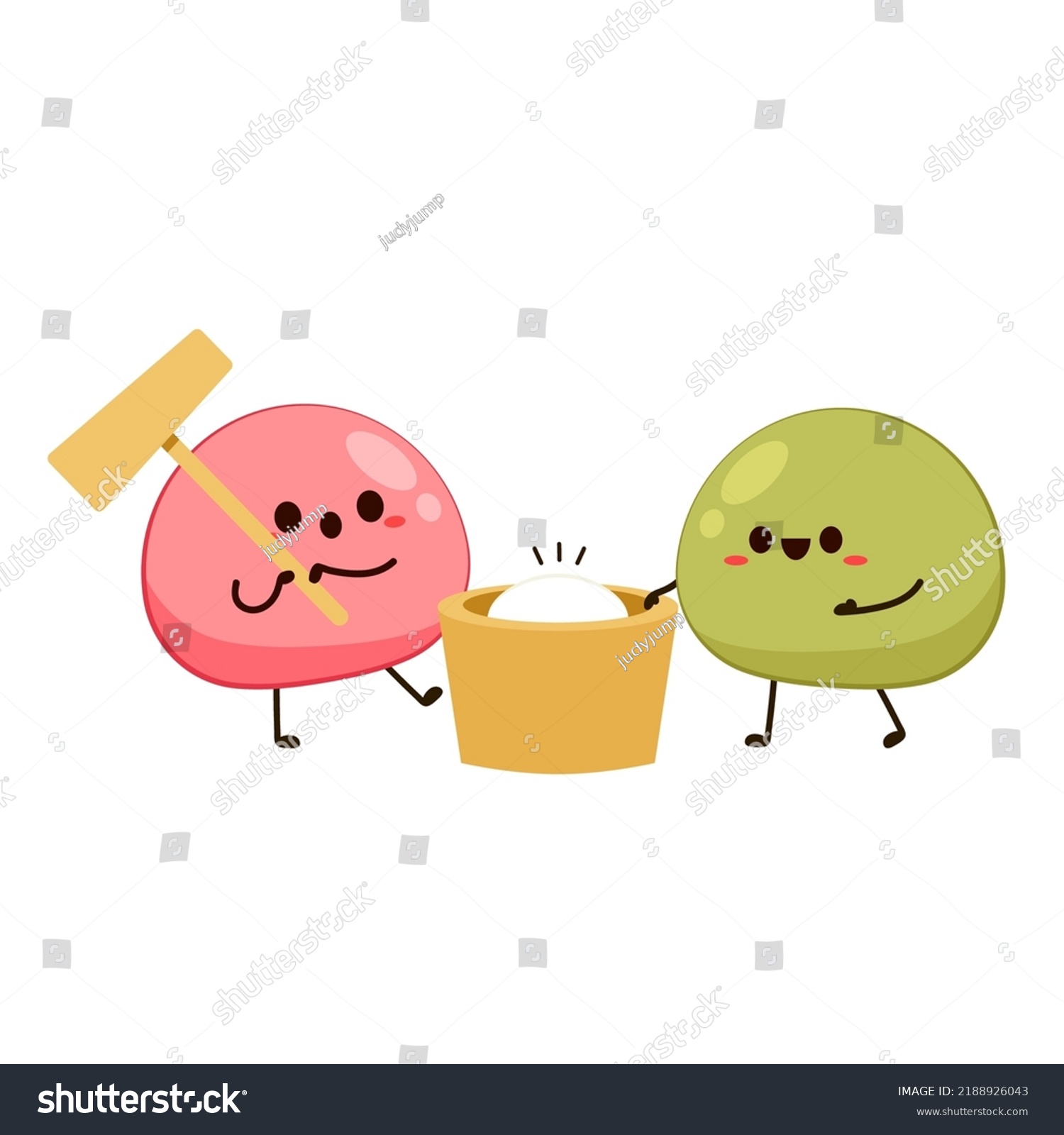 Making Mochi Vector Mochi Character Design Stock Vector (Royalty Free) 2188926043 | Shutterstock
