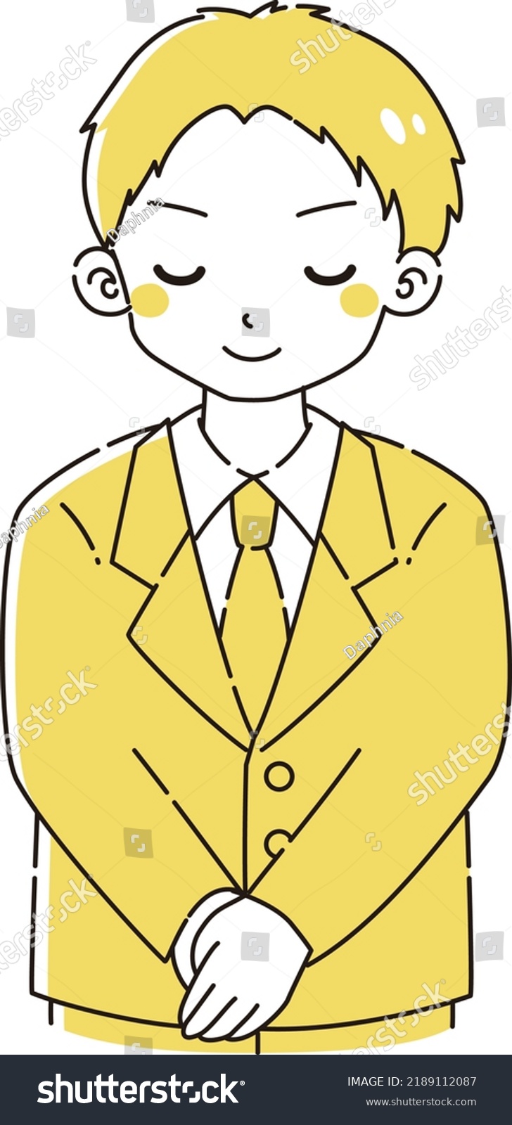 Illustration Man Suit Bowing Stock Vector (Royalty Free) 2189112087 ... Illustration Man Suit Bowing Stock Vector (Royalty Free) 2189112087 ...