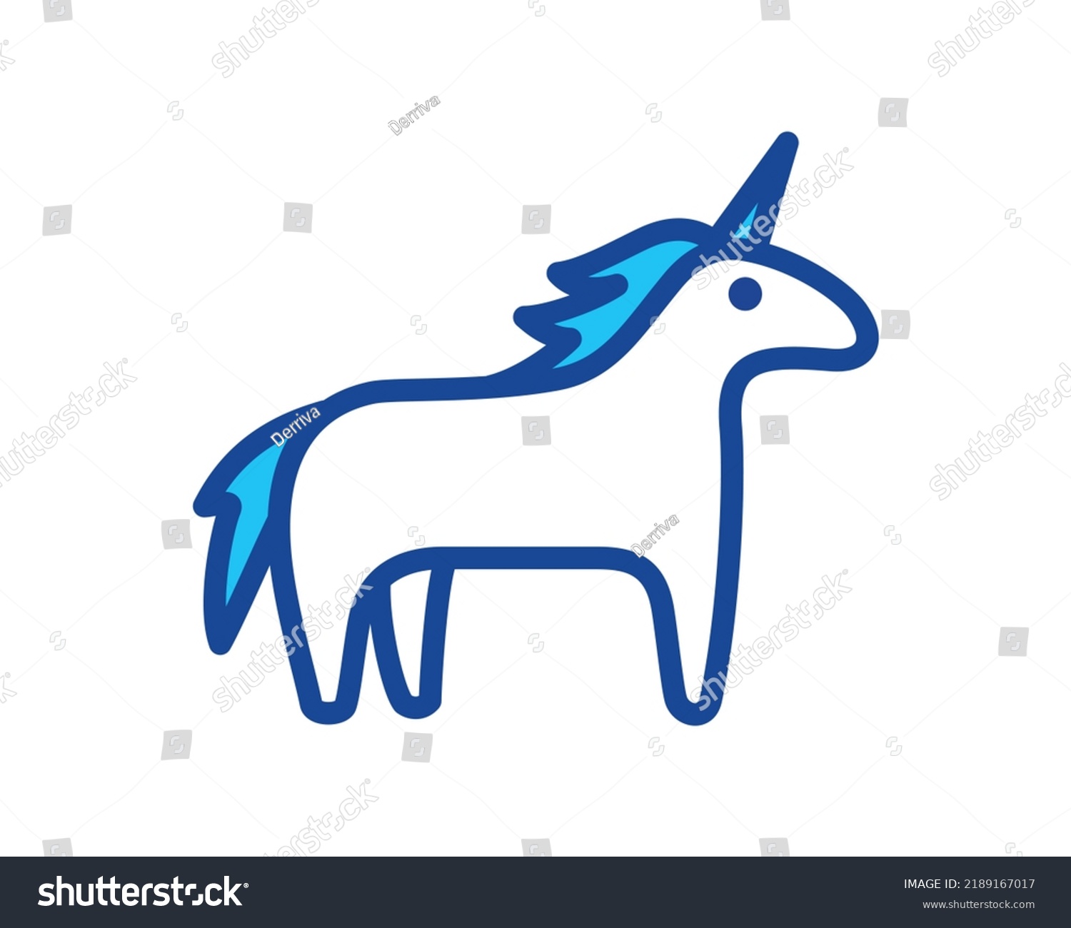 Simple Unicorn Illustration Standing Gesture Visualized Stock Vector ... Simple Unicorn Illustration Standing Gesture Visualized Stock Vector ...