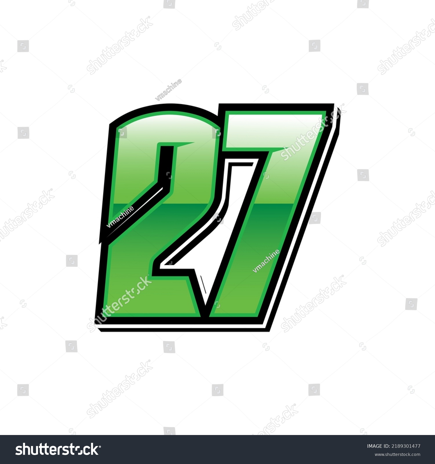 Racing Start Number 27 Vector Template Stock Vector (Royalty Free ... Racing Start Number 27 Vector Template Stock Vector (Royalty Free ...
