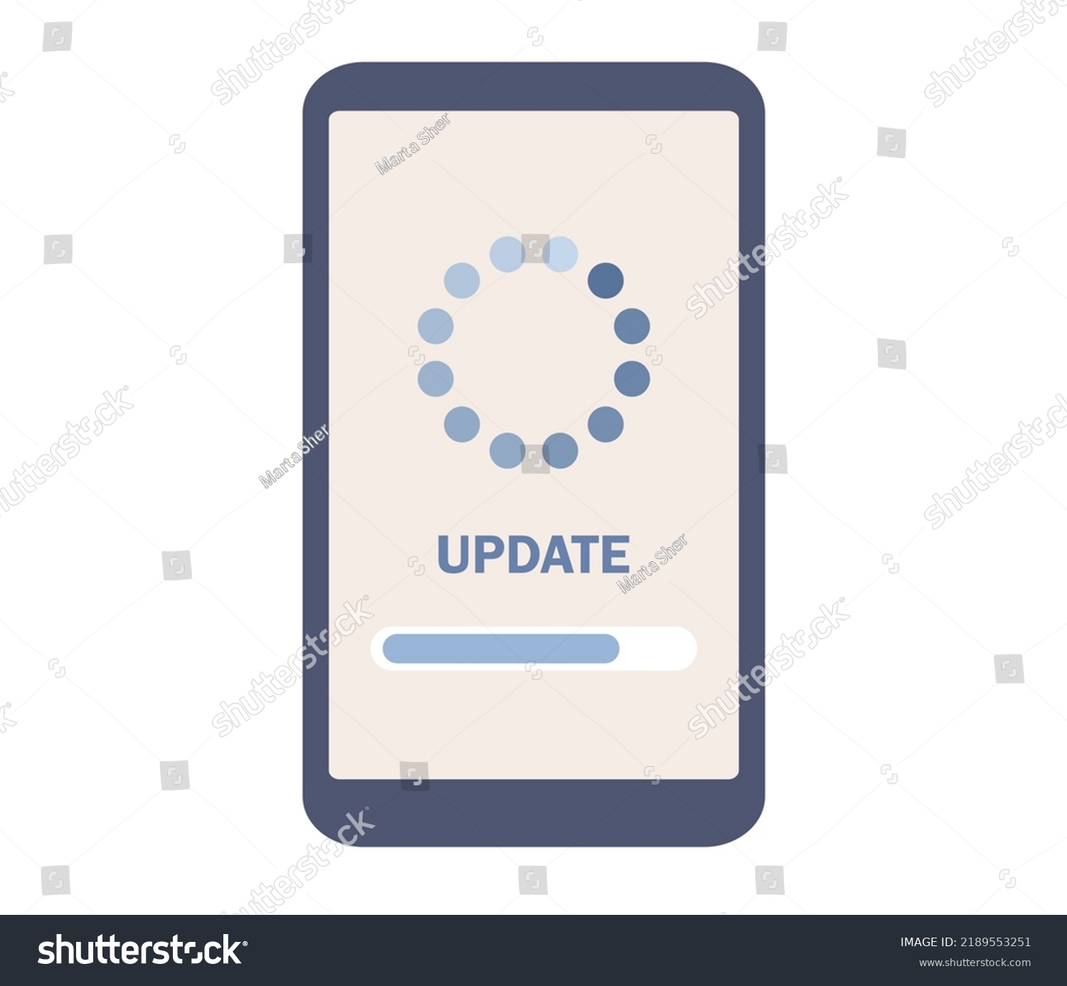 System Update Icon Loading Process On Stock Vector Royalty Free