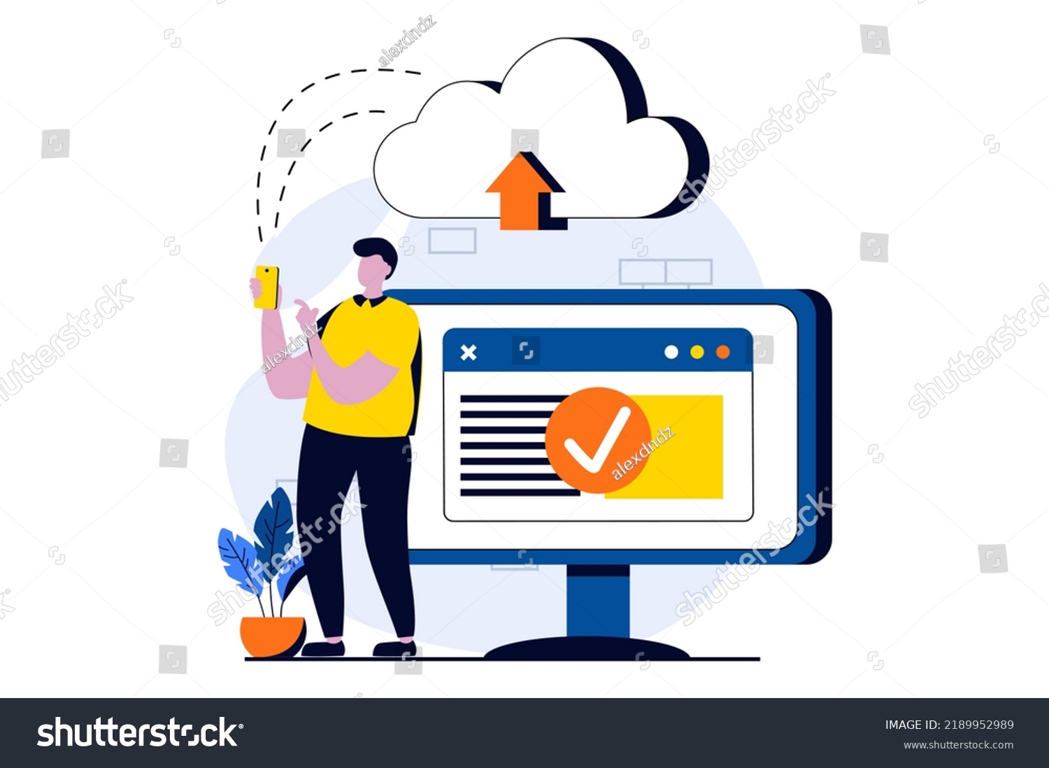 Saas Concept People Scene Flat Cartoon Stock Illustration 2189952989 ... Saas Concept People Scene Flat Cartoon Stock Illustration 2189952989 ...