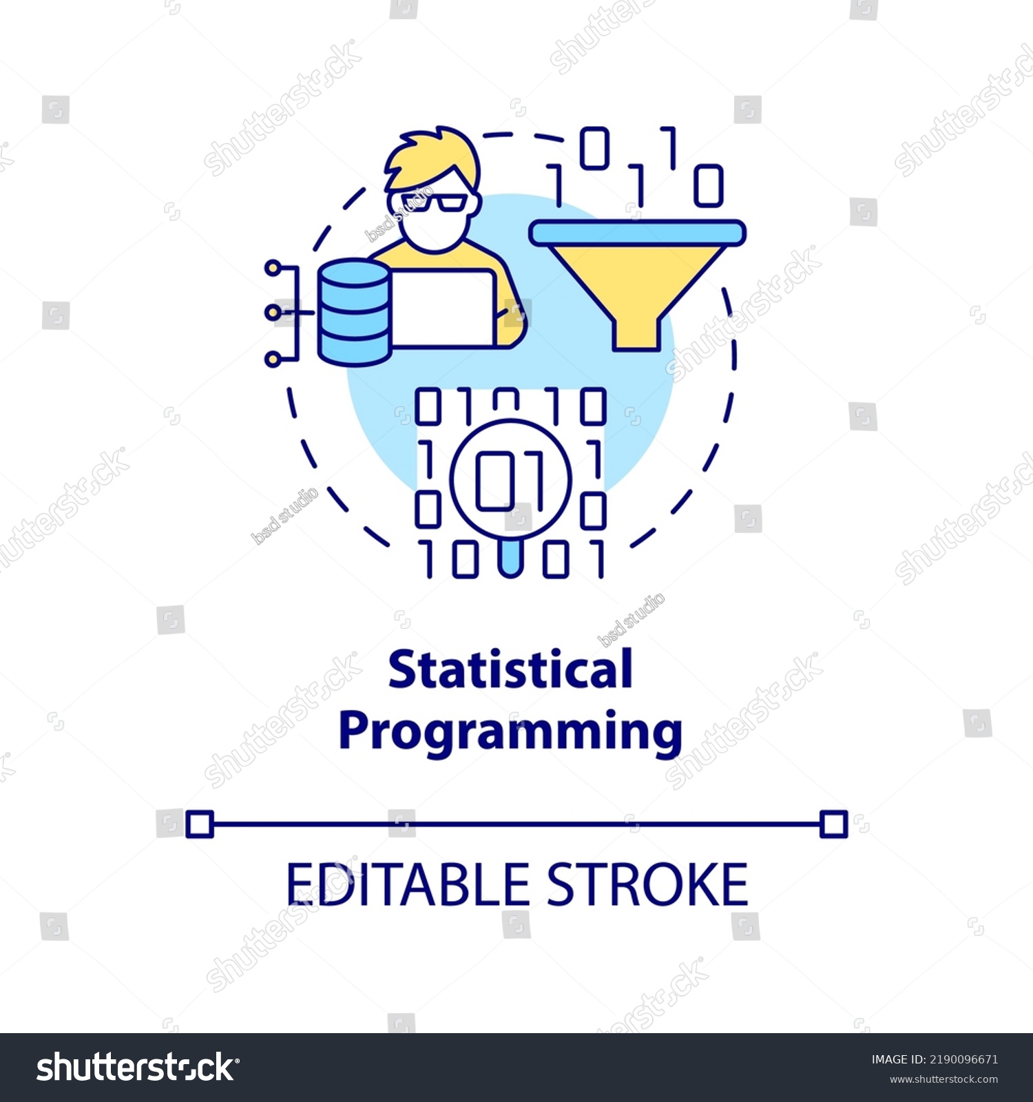 Statistical Programming Concept Icon Advanced Analysis Stock Vector ... Statistical Programming Concept Icon Advanced Analysis Stock Vector ...