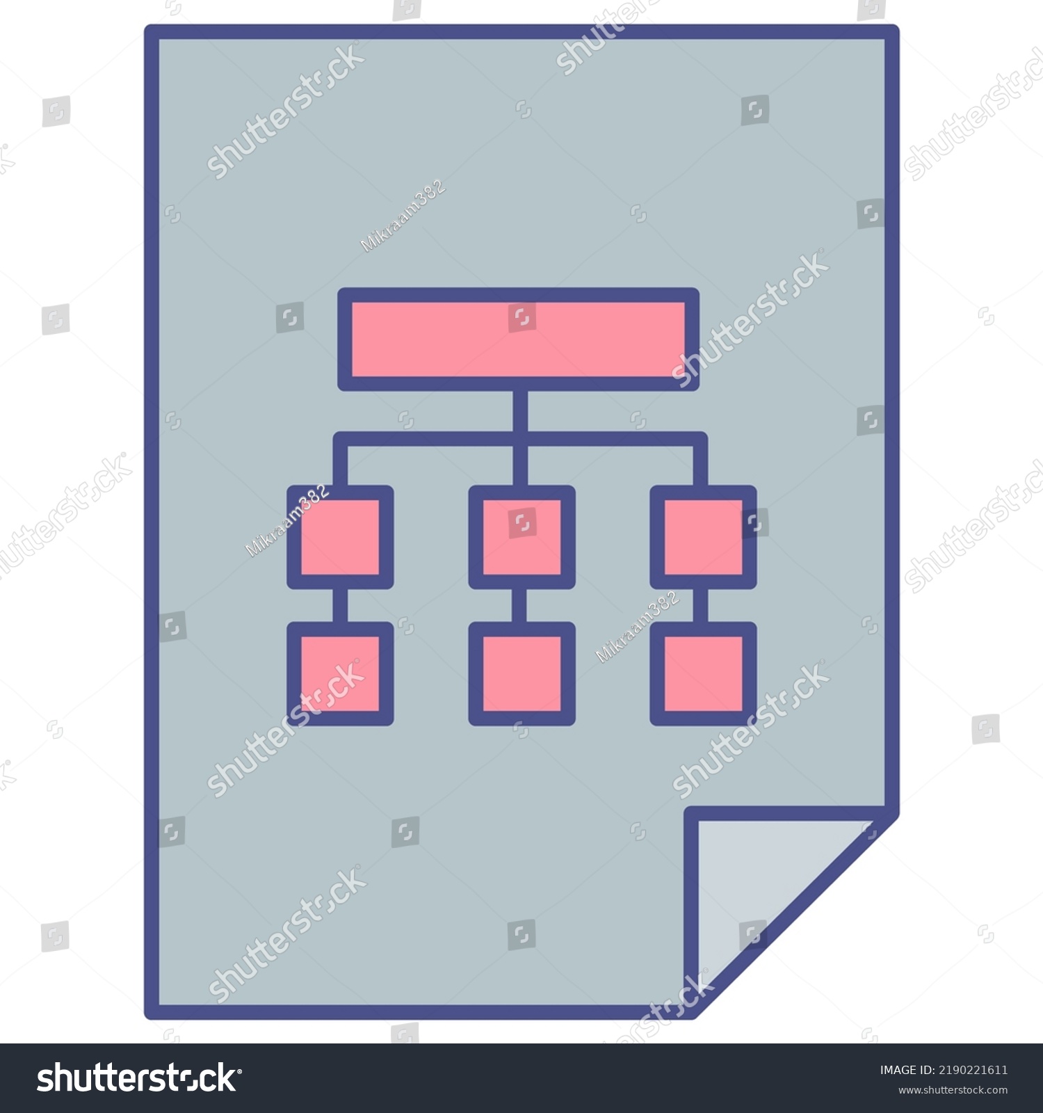 Flowchart Which Can Easily Modify Edit Stock Illustration 2190221611 | Shutterstock