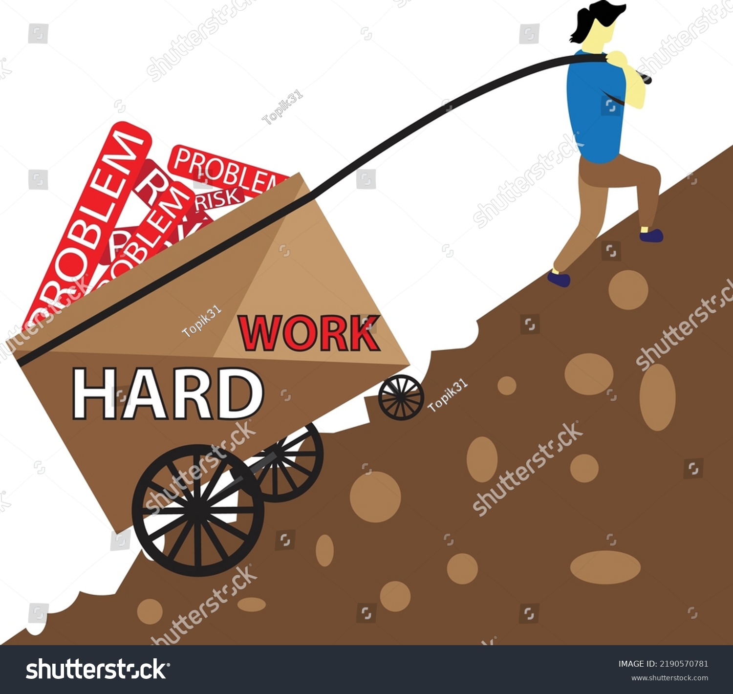 Hard Work Business Vector Icon Cartoon Stock Vector (Royalty Free ... Hard Work Business Vector Icon Cartoon Stock Vector (Royalty Free ...