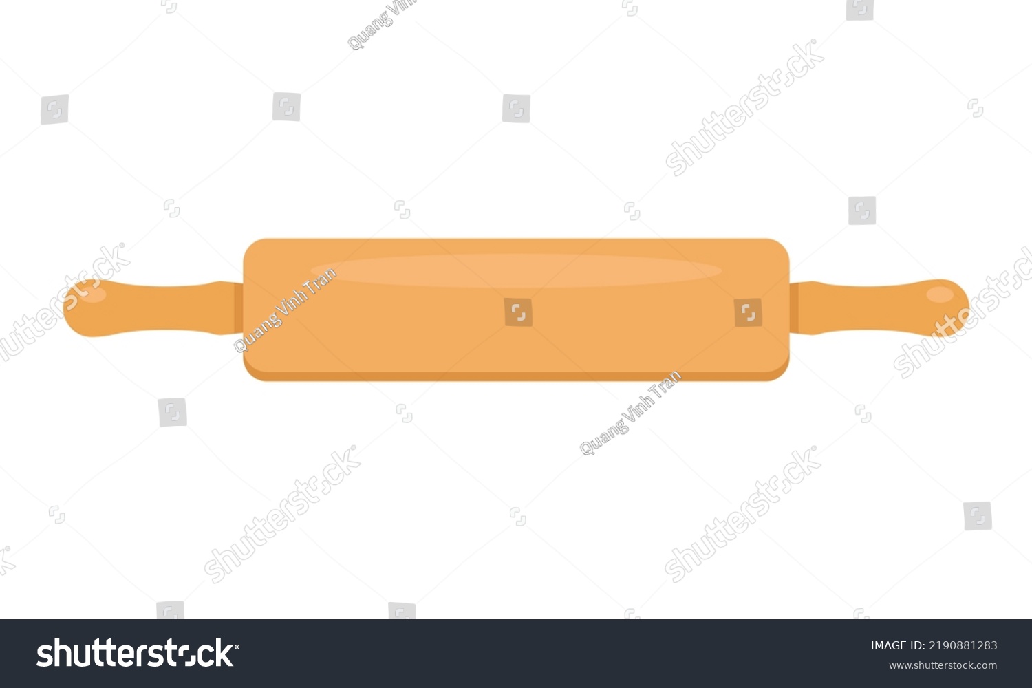 Wooden Rolling Pin Clipart Vector Illustration Stock Vector (Royalty ... Wooden Rolling Pin Clipart Vector Illustration Stock Vector (Royalty ...